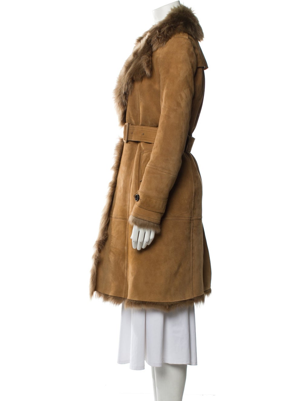 Burberry Shearling Fur Coat - Brown Coats, Clothing - BUR425502 | The ...