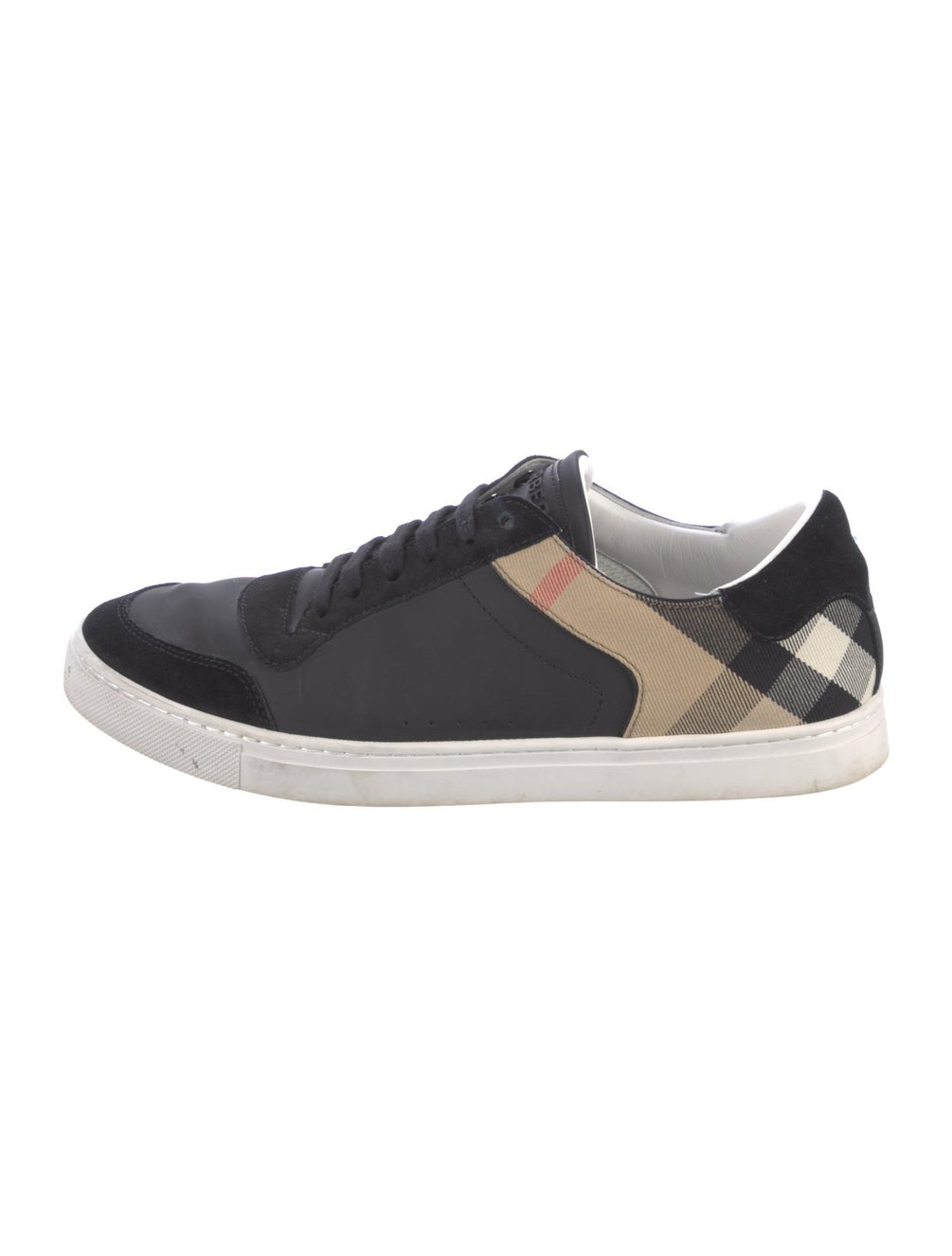 Burberry Reeth Check Trim Sneakers - Black Sneakers, Shoes - BUR426181 ...