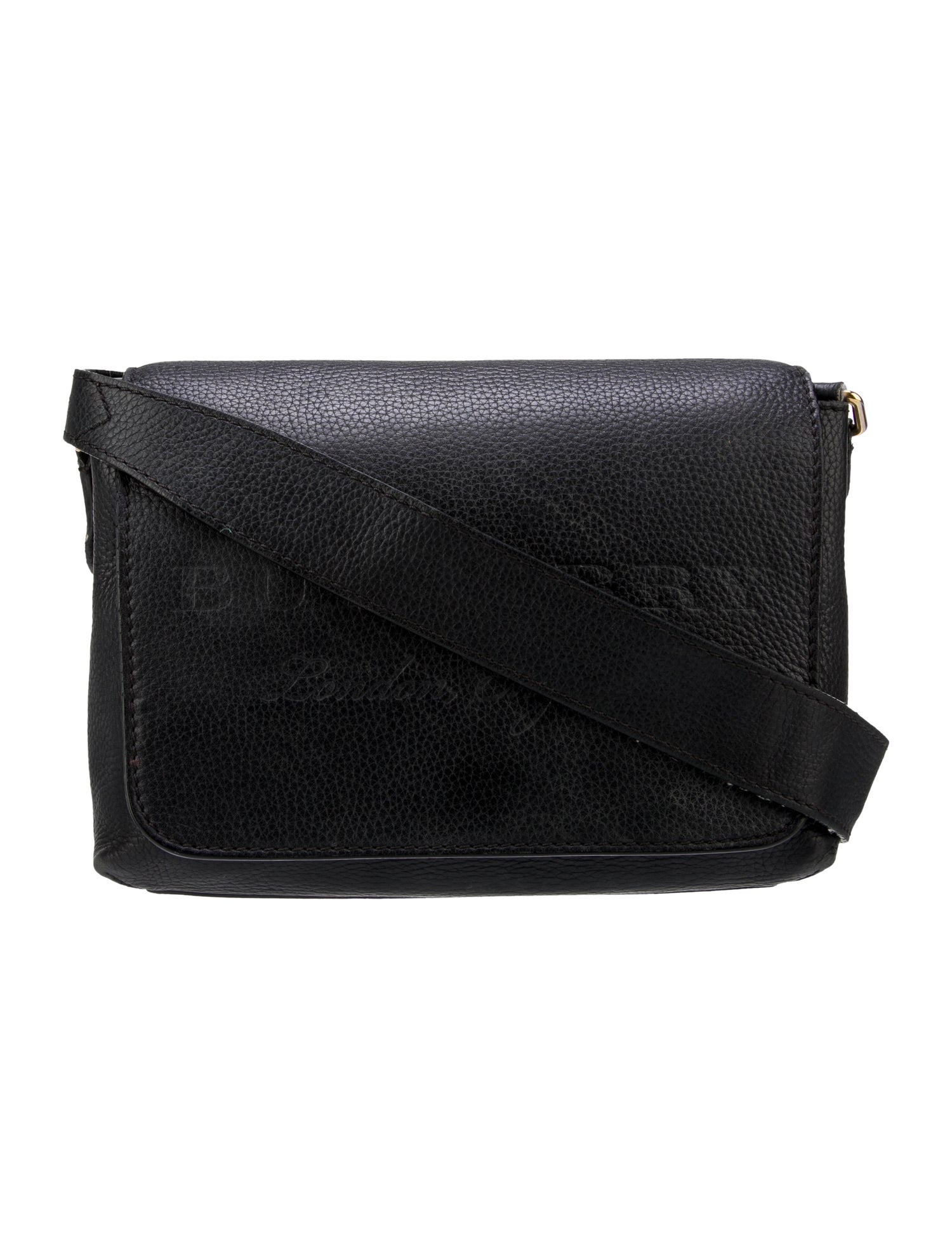 Burberry Leather Logo Crossbody Bag - Black Crossbody Bags, Handbags ...