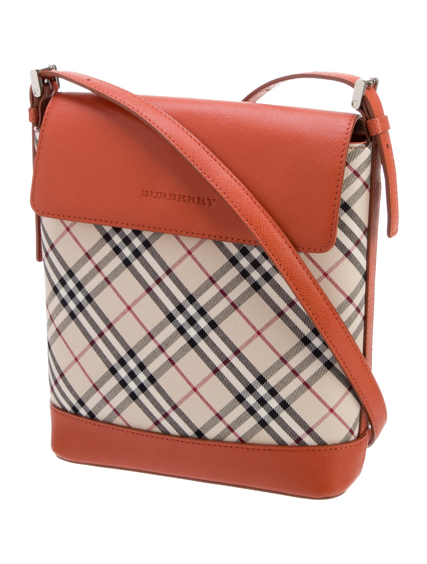 Burberry Canvas Nova Check Pattern Crossbody Bag - Neutrals Crossbody ...