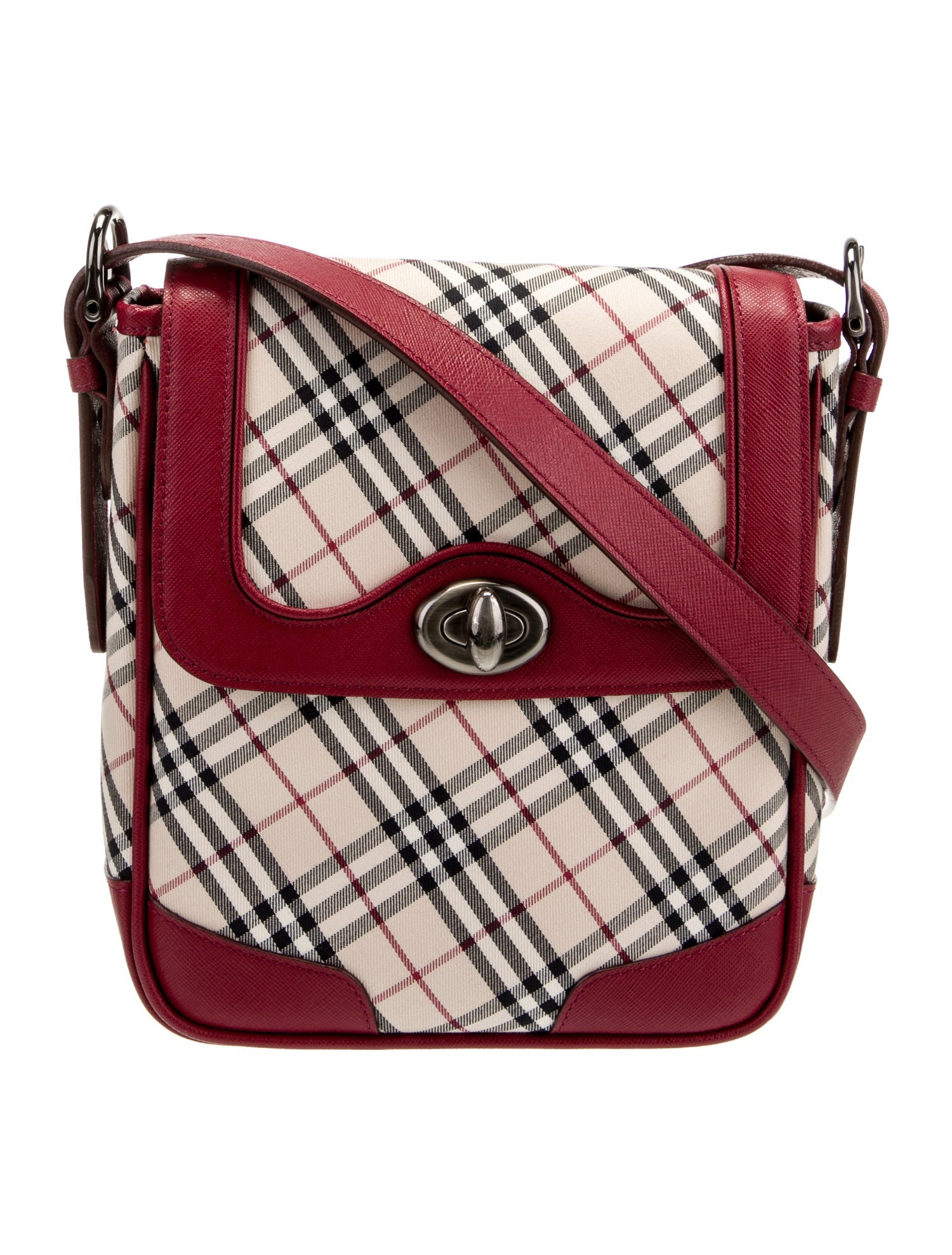 Burberry Canvas Nova Check Pattern Crossbody Bag - Neutrals Crossbody ...