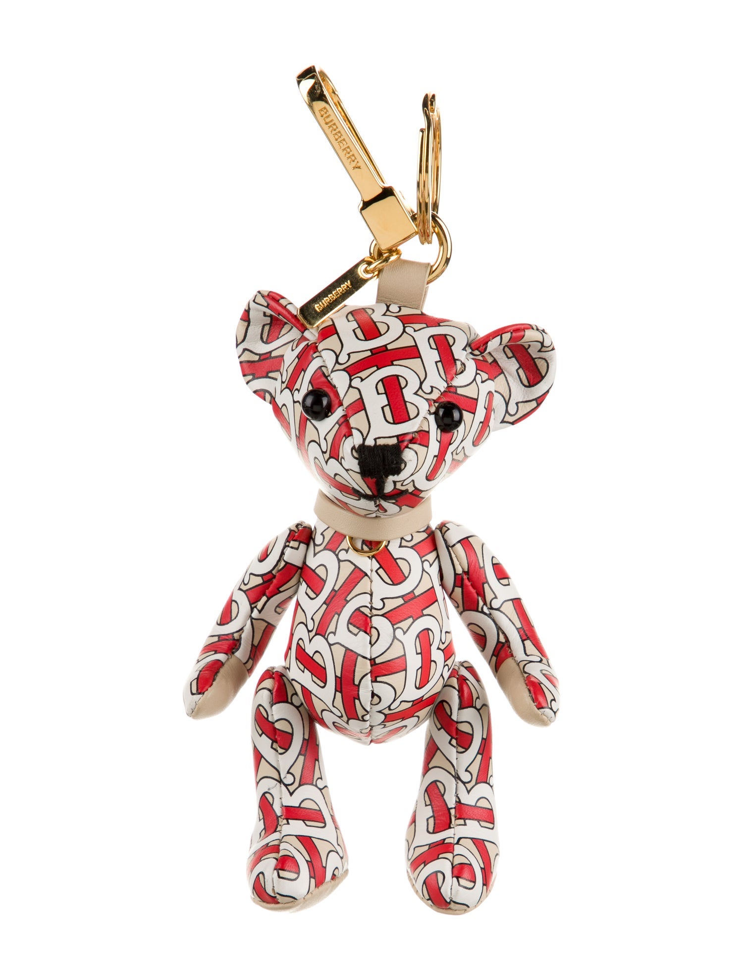 Burberry TB Monogram Thomas Bear Keychain Charm - Orange Keychains ...