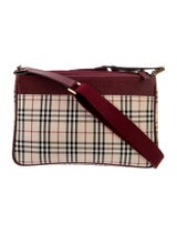 Burberry Canvas Nova Check Pattern Crossbody Bag - Neutrals Crossbody ...