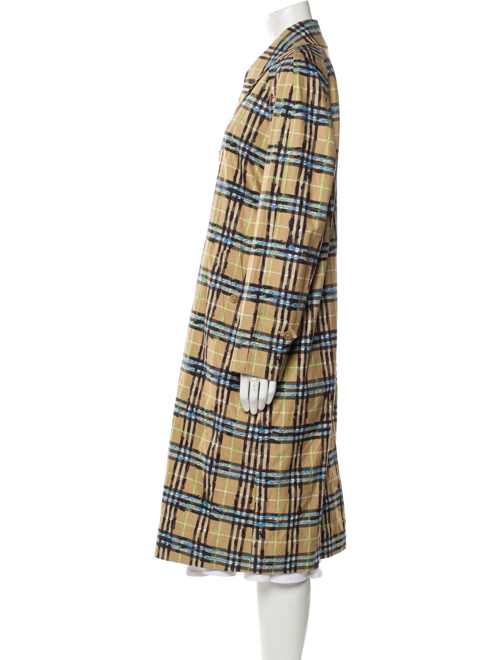 Burberry London Plaid Print Coat - Neutrals Coats, Clothing - BUR427962 ...