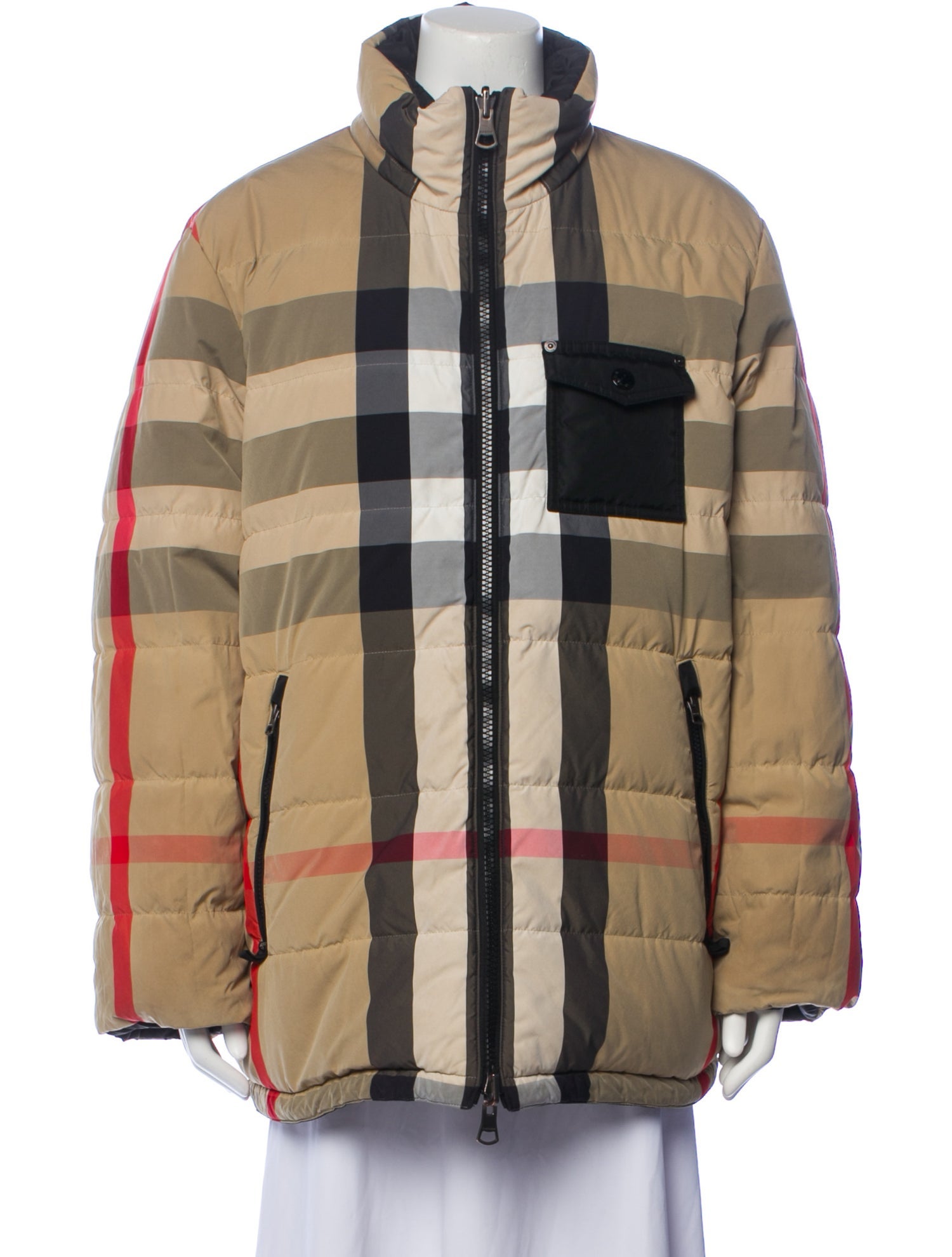 Burberry Plaid Print Coat - Neutrals Coats, Clothing - BUR428492 | The ...