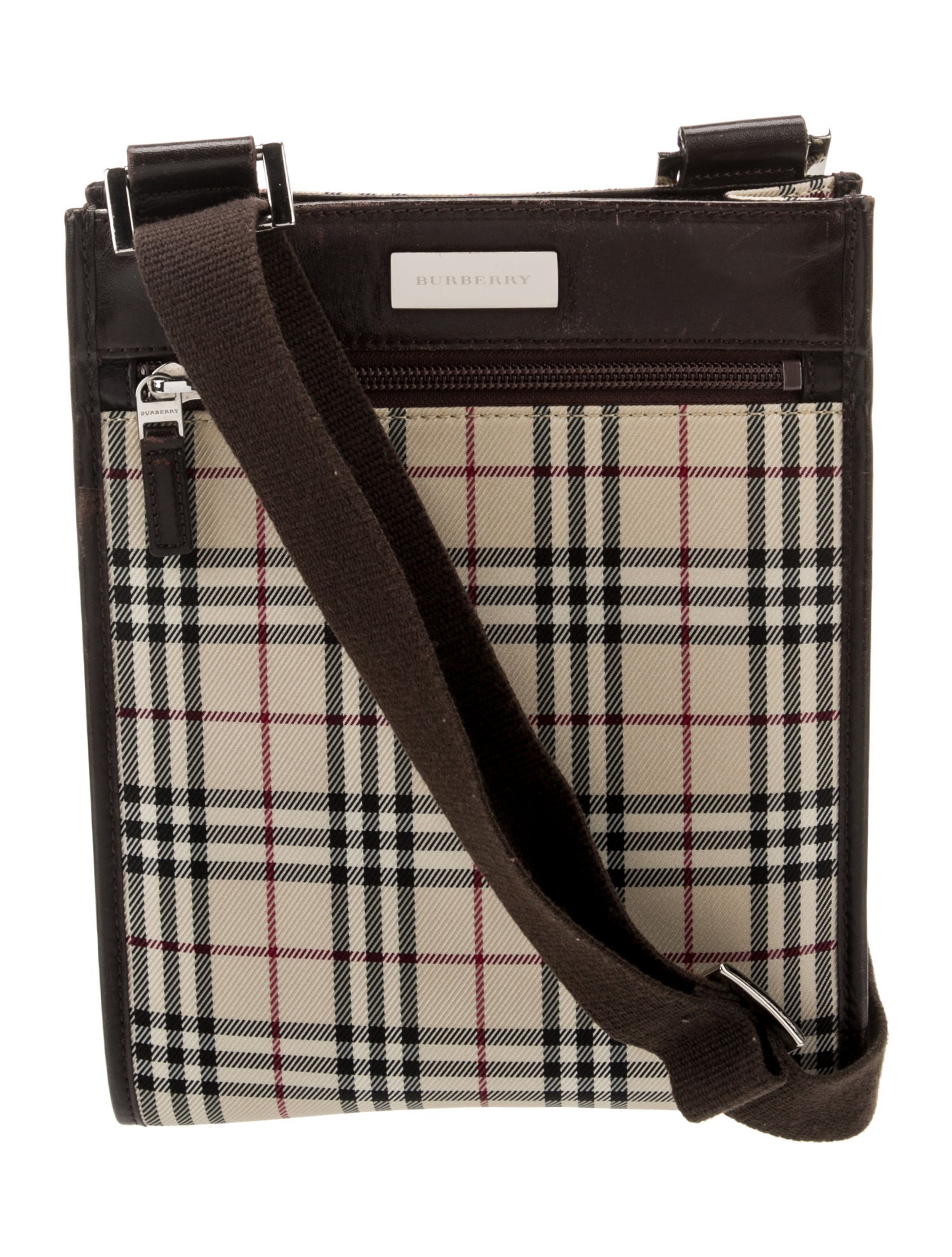 Burberry Canvas House Check Pattern - Neutrals Crossbody Bags, Handbags ...