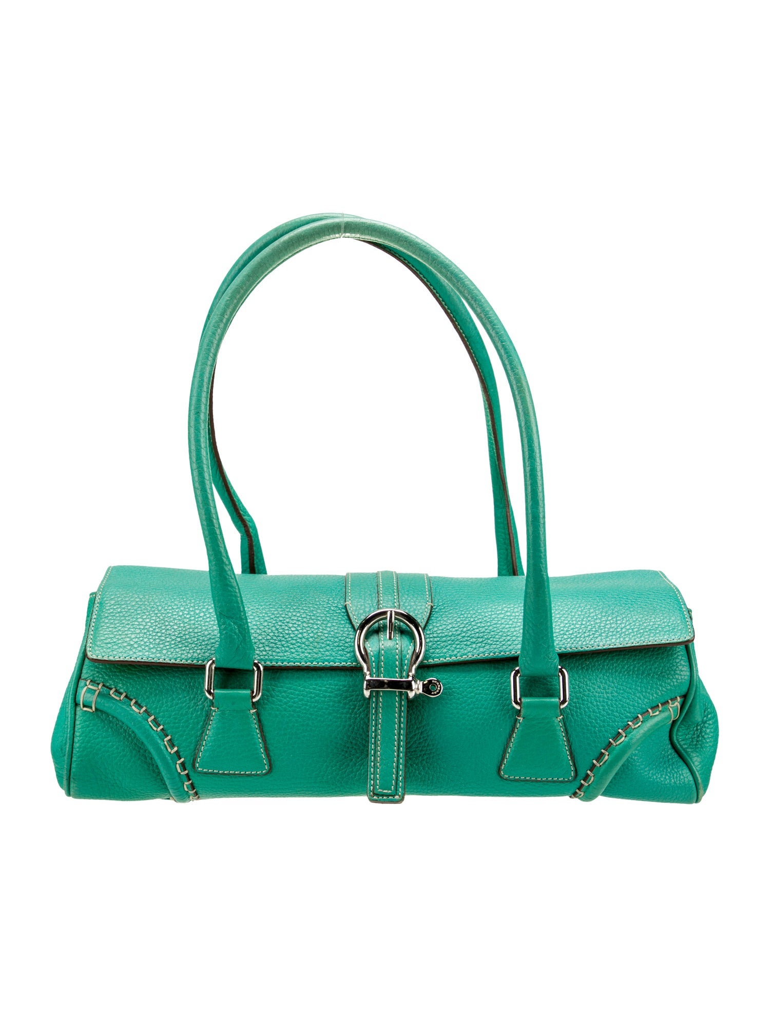 Burberry Leather Shoulder Bag - Blue Shoulder Bags, Handbags ...