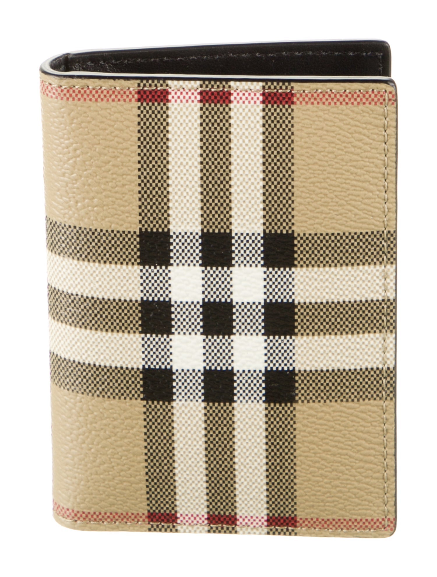 Burberry Vintage Check Leather Card Holder w/ Tags - Neutrals Wallets ...