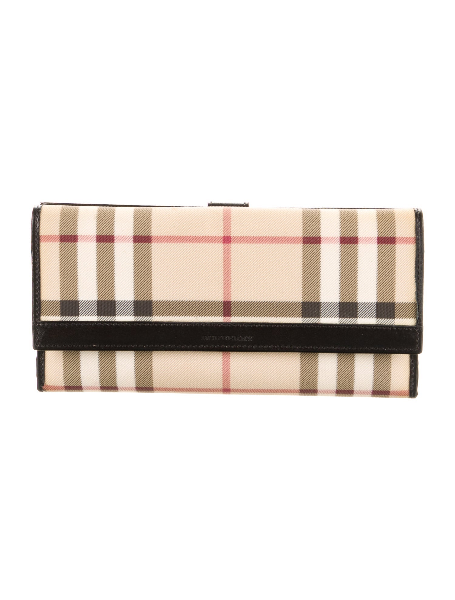 Burberry House Check Pattern Continental Wallet - Neutrals Wallets ...