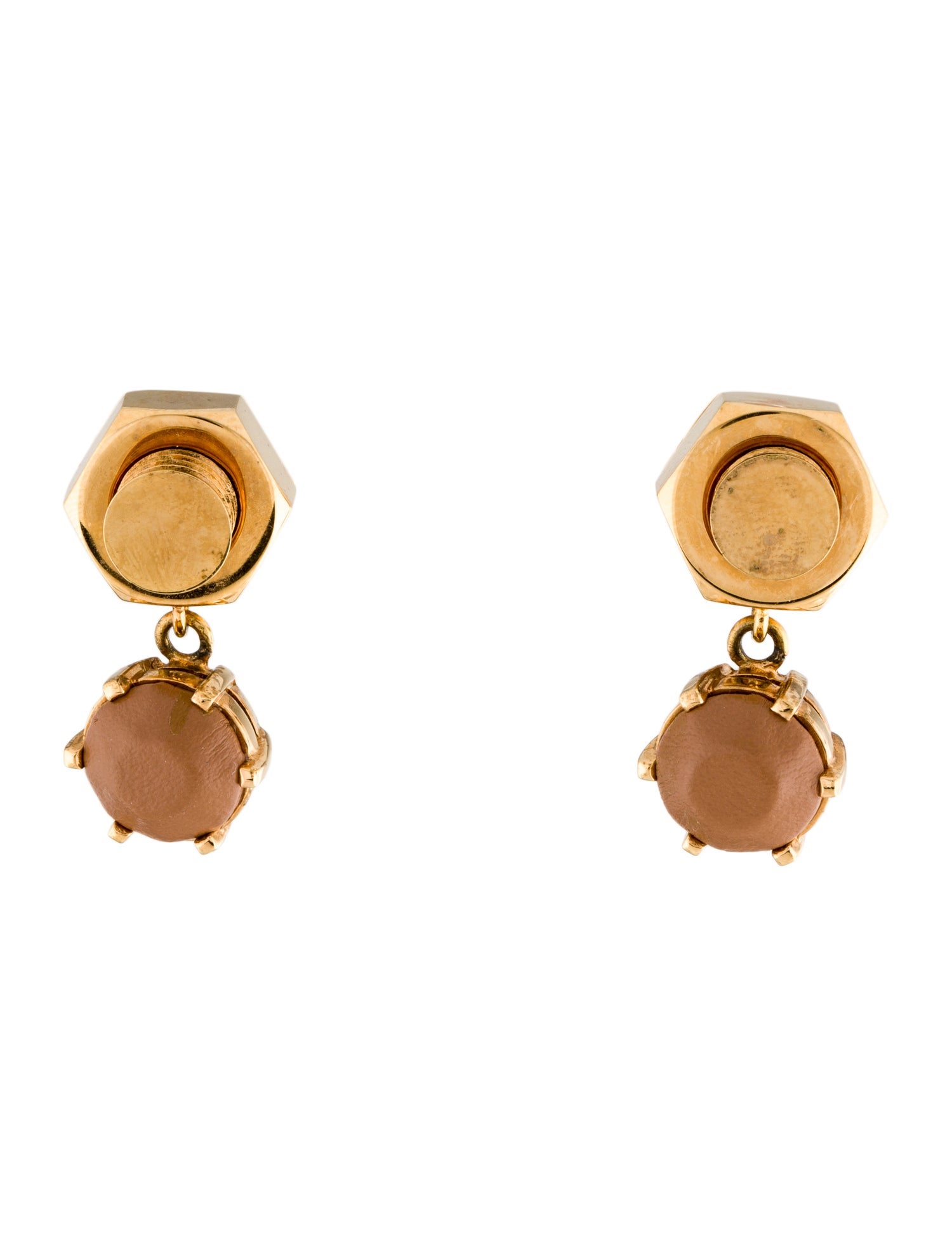 Celine Céline Baroque Pearl Drop Earrings - Gold-Tone Metal Drop ...