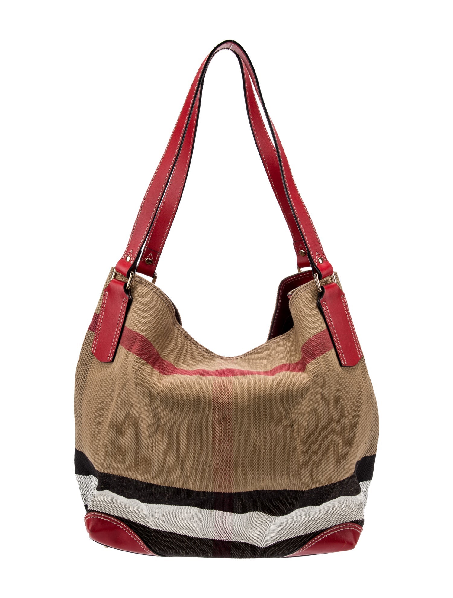Burberry Mega Check Maidstone Tote - Brown Totes, Handbags - BUR434466 ...