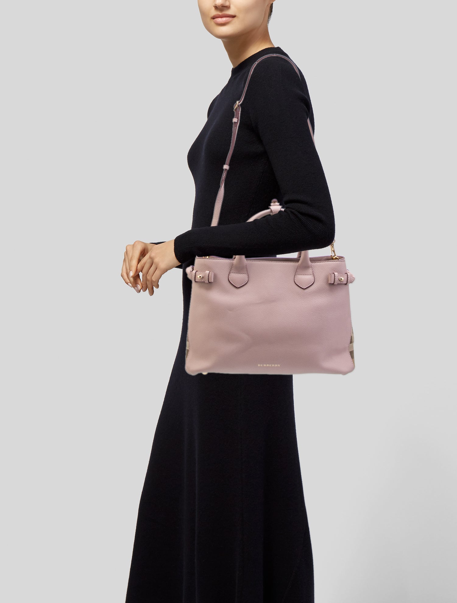 Burberry Leather Banner Tote Bag - Totes, Handbags | The RealReal