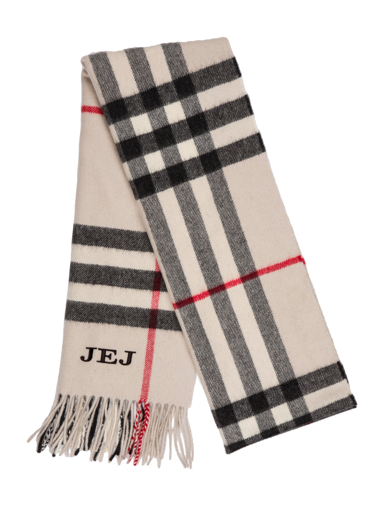 Burberry Cashmere House Check Pattern Scarf - Neutrals Scarves and ...