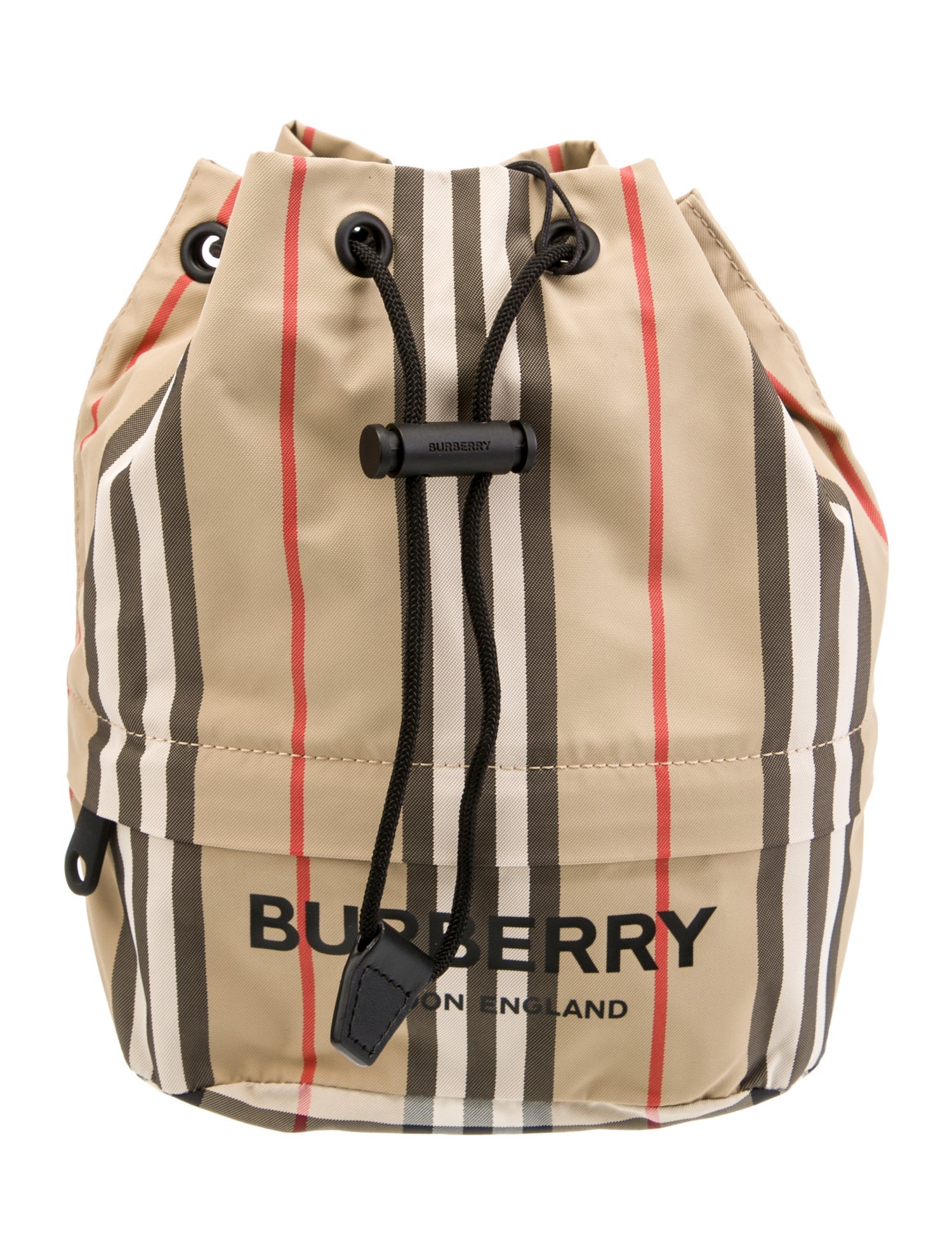 Burberry Heritage Stripe Bucket Bag w/Tags - Neutrals Bucket Bags ...