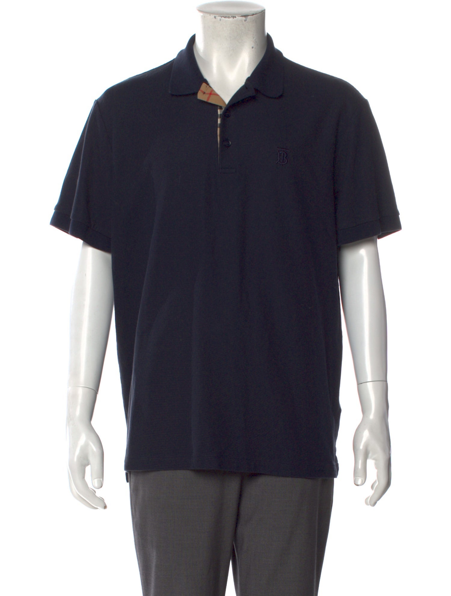 Versace Collar Short Sleeve Polo Shirt w/ Tags - Blue Polos, Clothing ...
