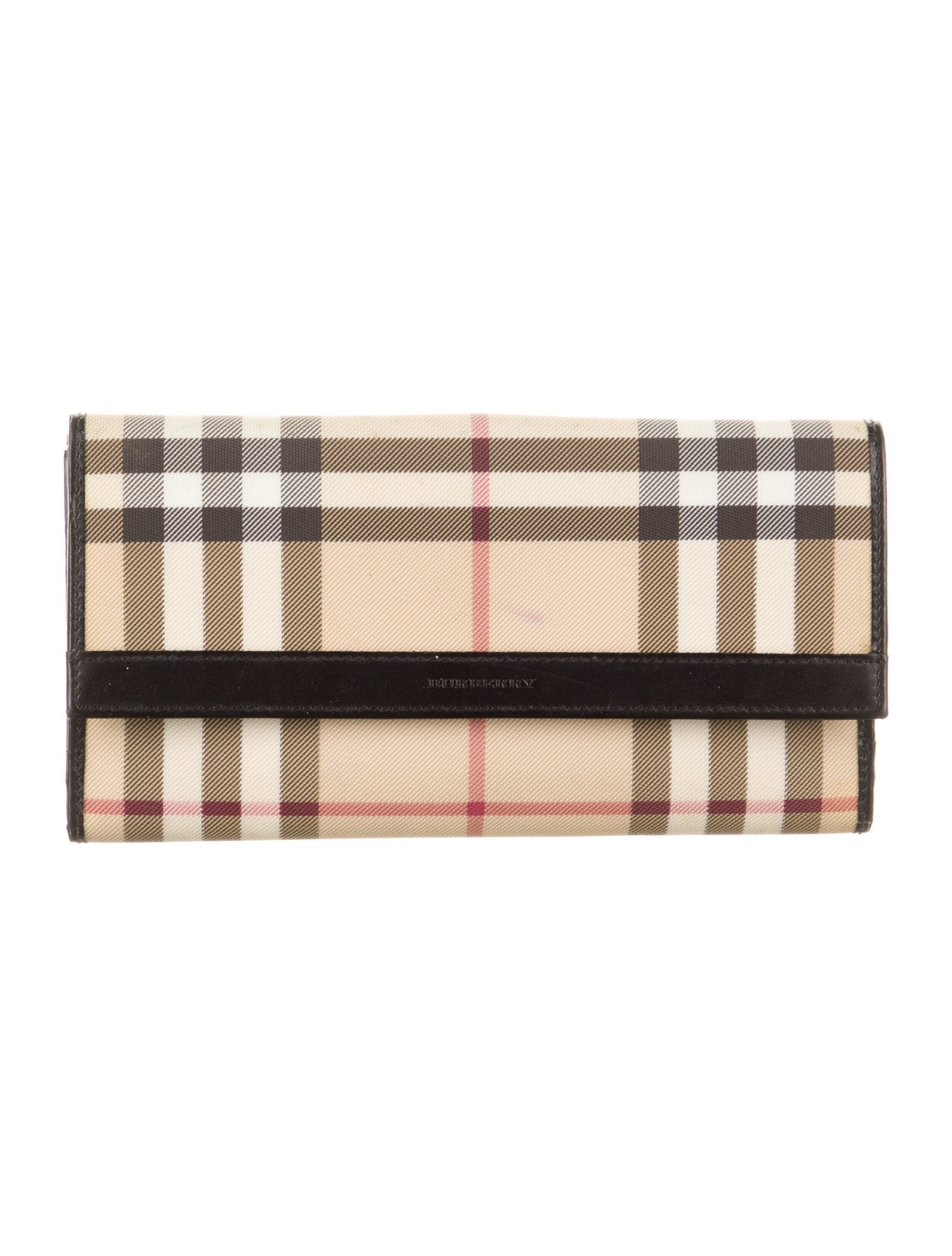 Burberry Nova Check Pattern Continental Wallet - Neutrals Wallets ...
