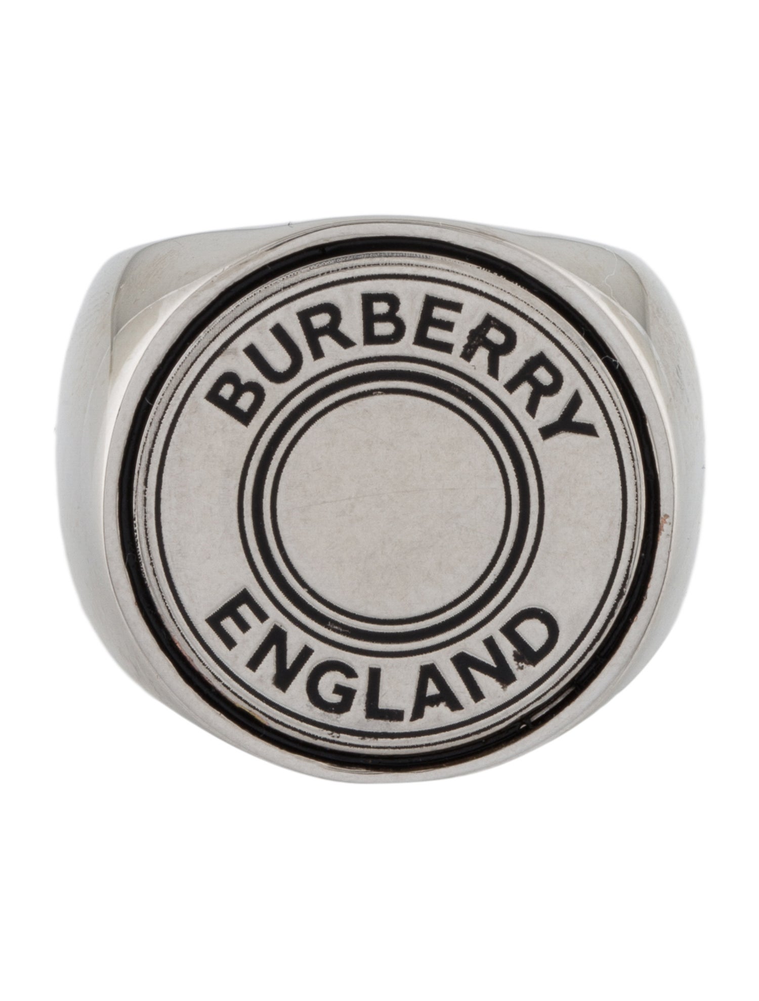 Burberry Round Logo Signet Ring - Cocktail Ring, Rings - BUR442890 ...