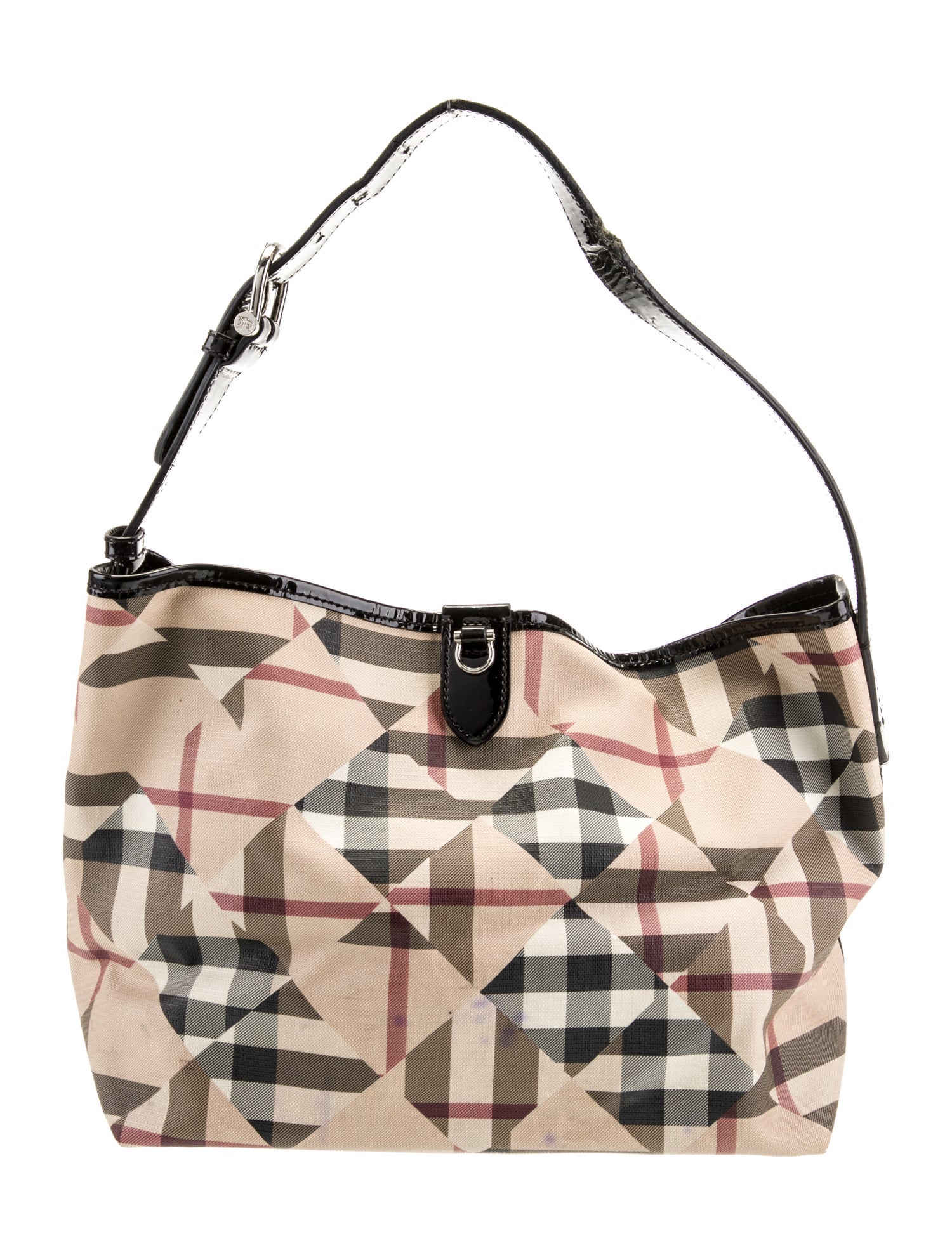 Burberry Nova Check Pattern Shoulder Bag - Neutrals Shoulder Bags ...