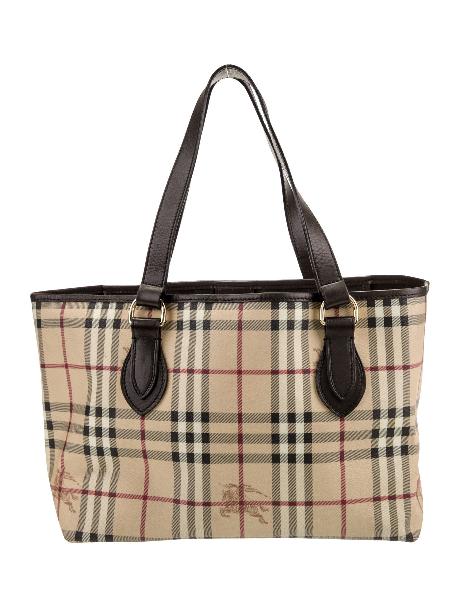 Burberry London Haymarket Check Printed Shoulder Bag - Neutrals ...