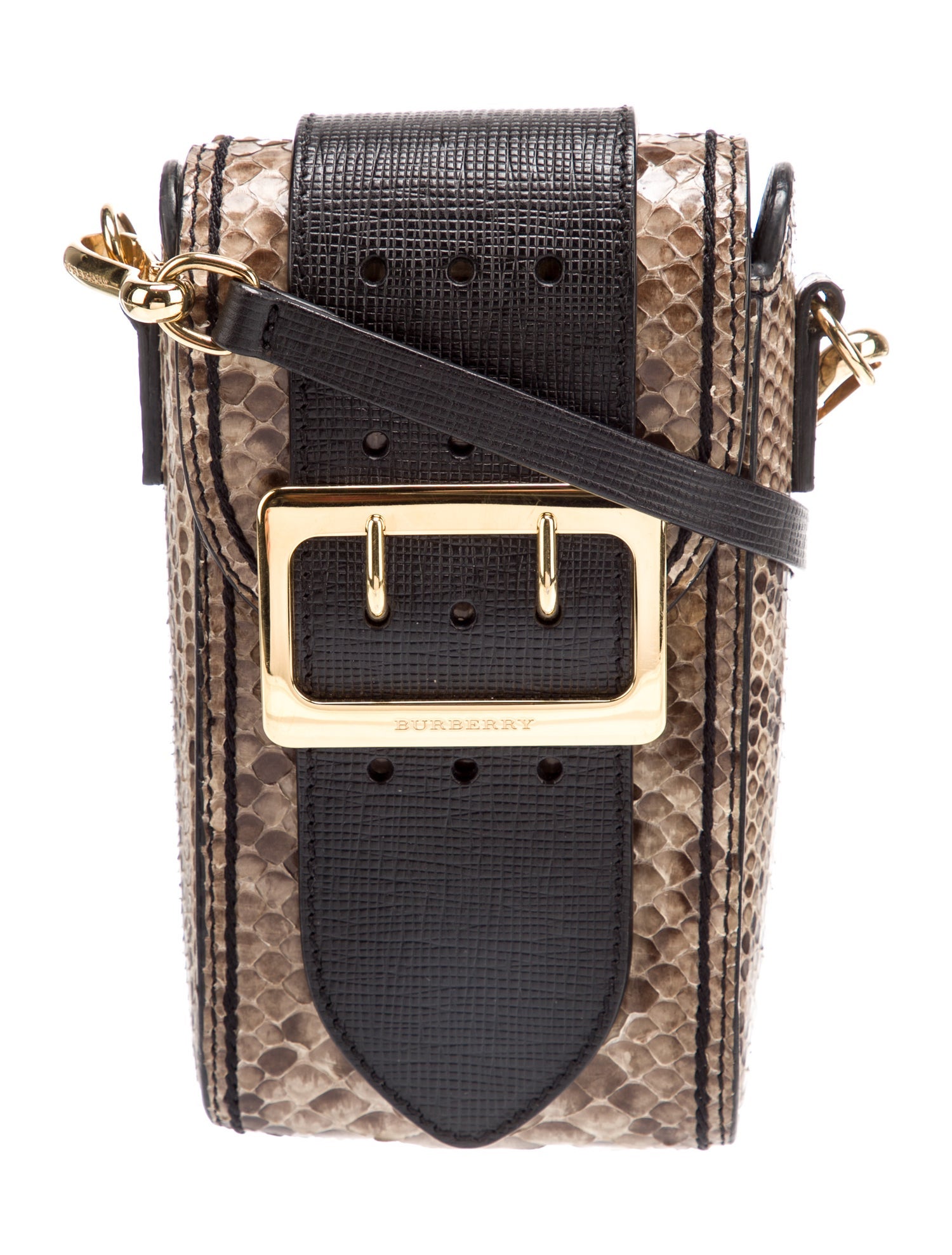Burberry Snakeskin Crossbody Bag - Brown Crossbody Bags, Handbags ...