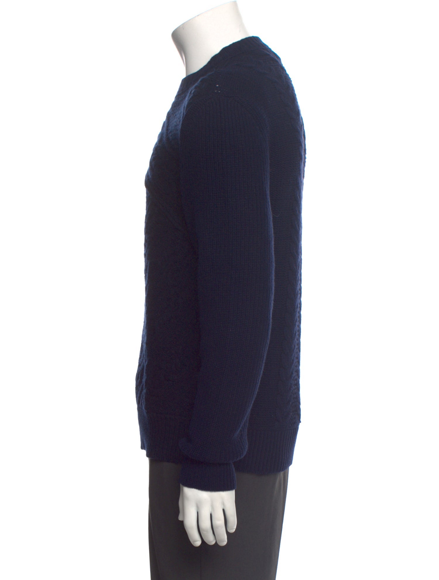 Random Identities Colorblock Pattern Crew Neck Pullover - Black ...