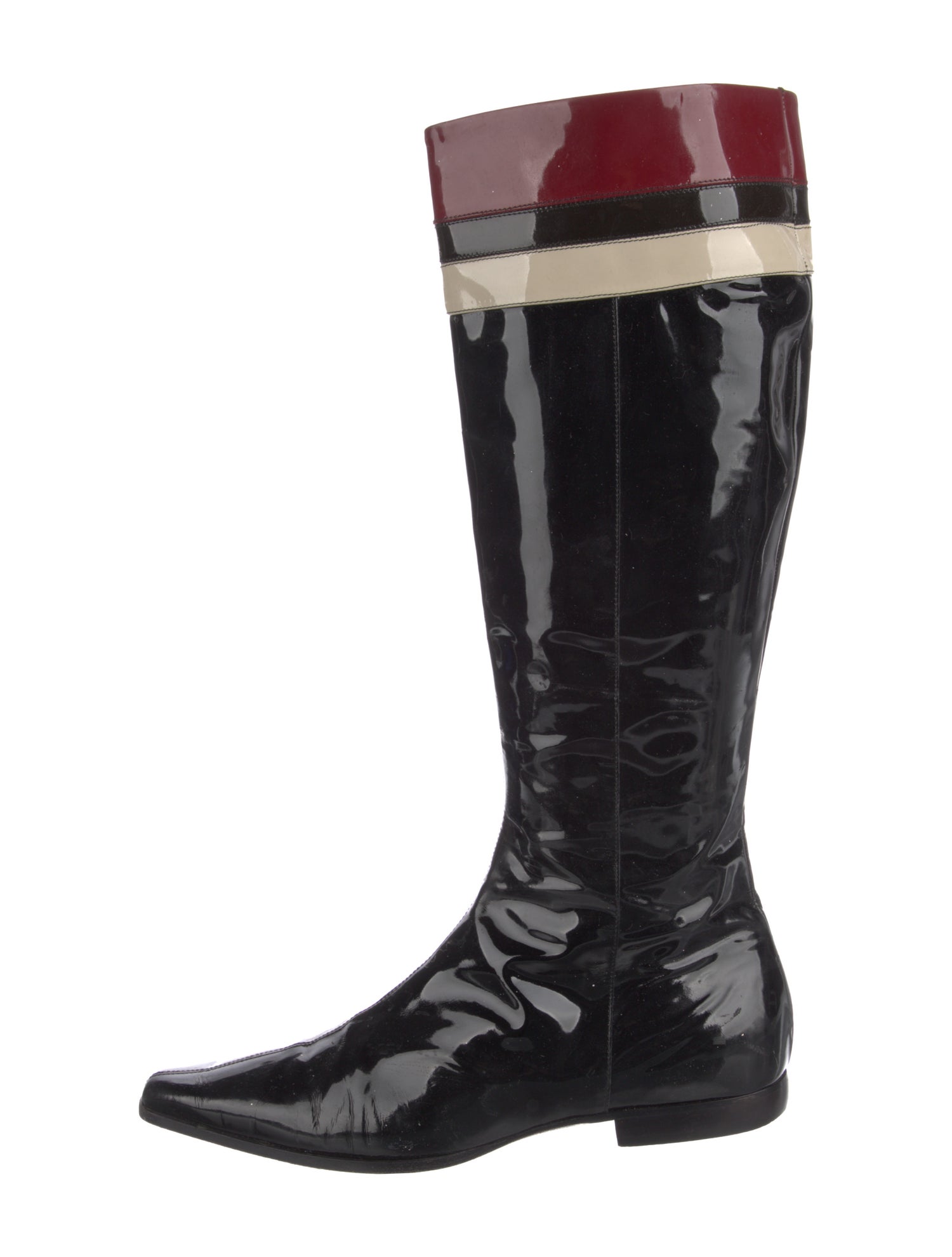 Burberry Patent Leather Riding Boots - Black Boots, Shoes - BUR453510 ...