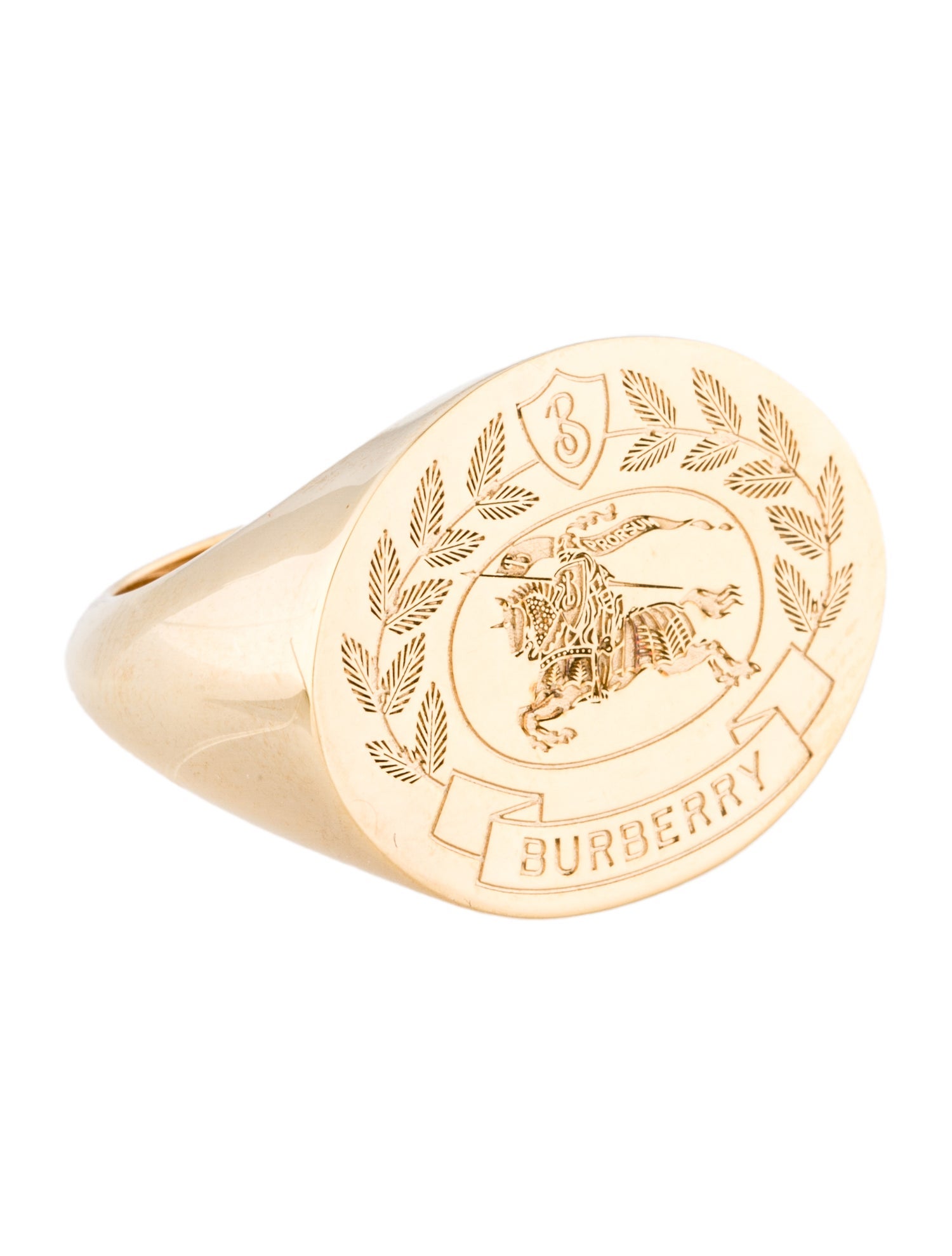 Ring 14K Emerald & Diamond Signet Ring - 14K Yellow Gold Signet Ring ...