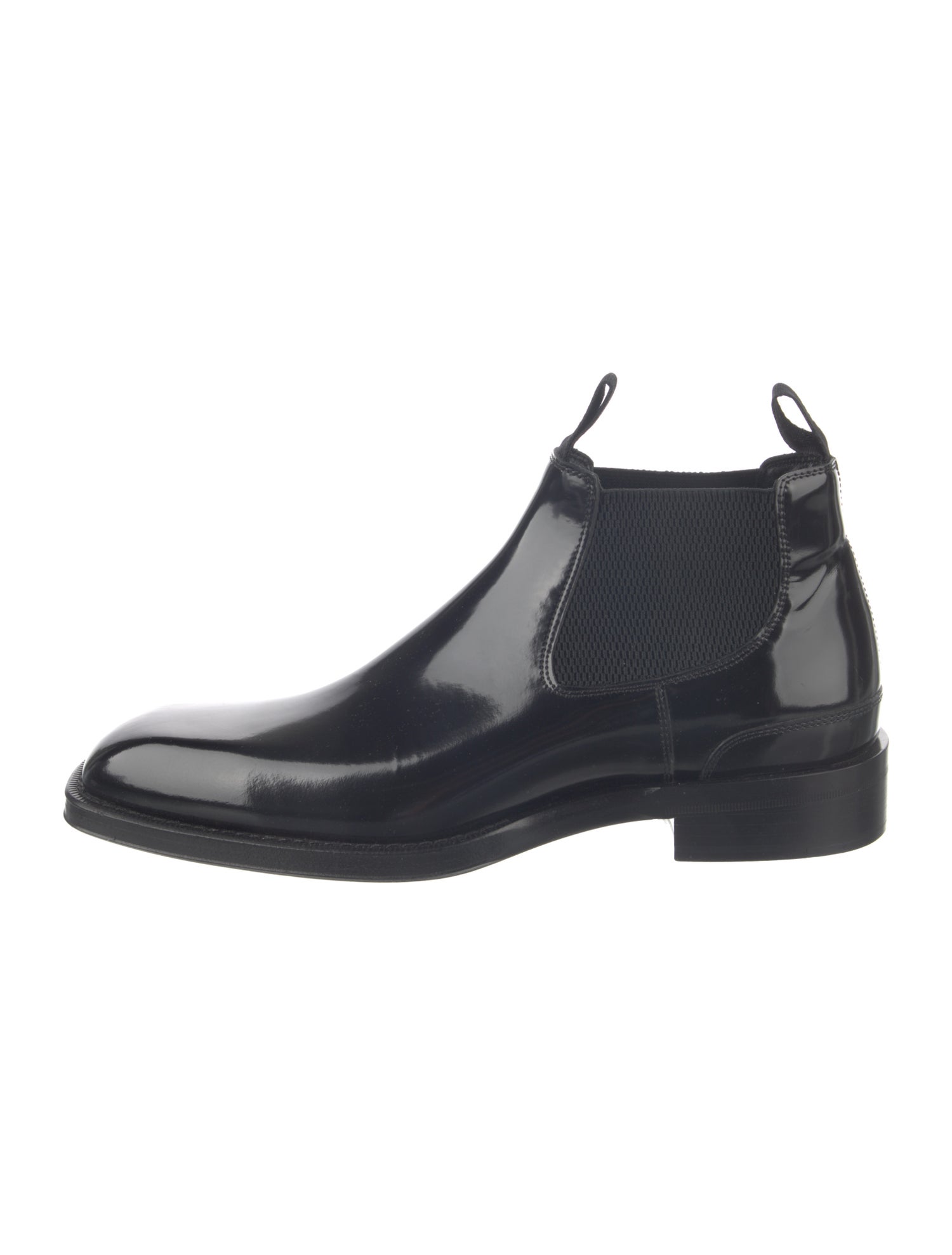 Burberry Patent Leather Chelsea Boots - Black Boots, Shoes - BUR459097 ...