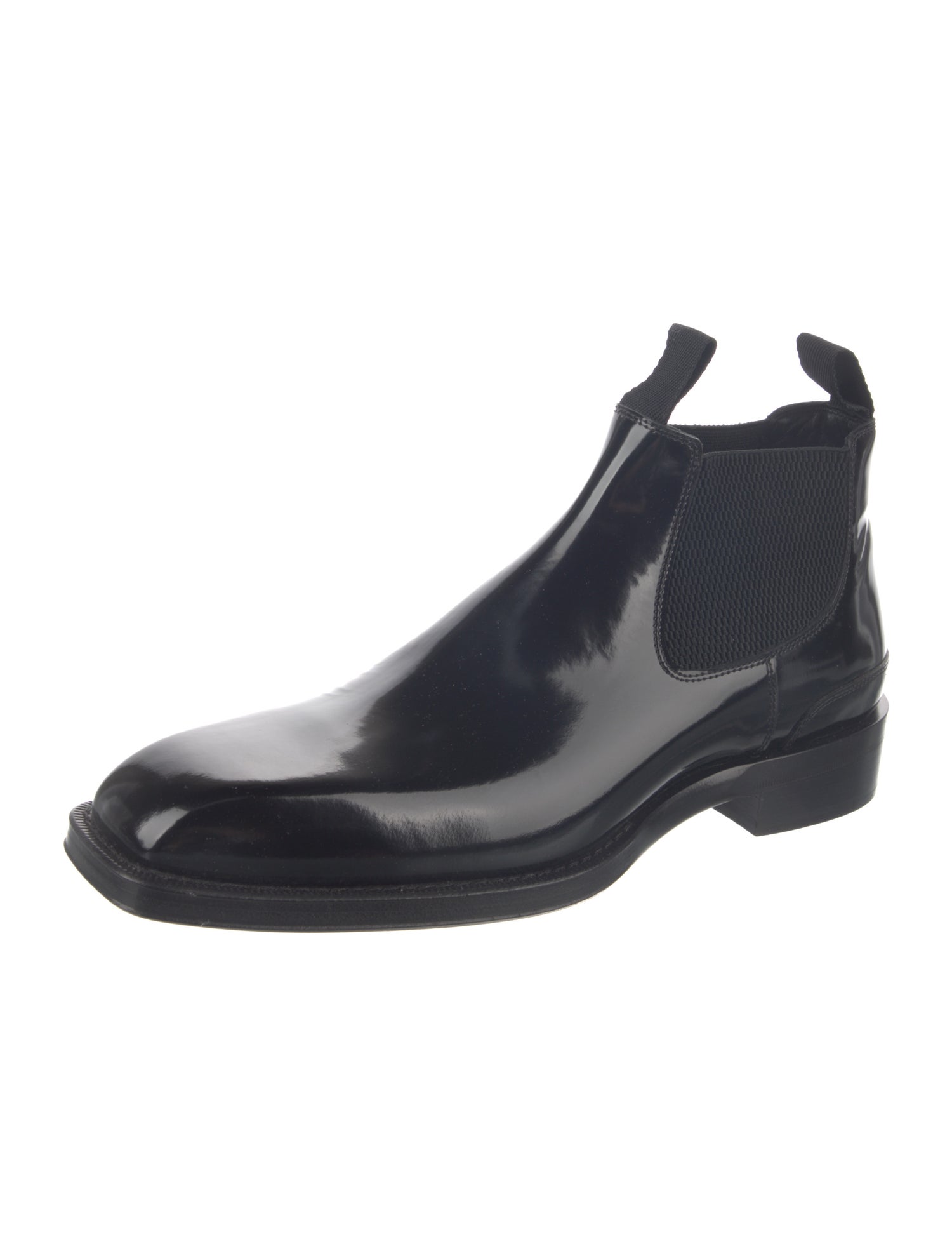 Burberry Patent Leather Chelsea Boots - Black Boots, Shoes - BUR459097 ...