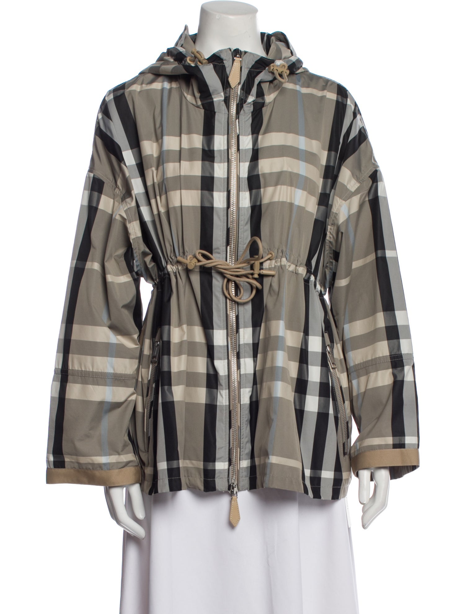 Burberry Plaid Print Jacket - Neutrals Jackets, Clothing - BUR462291 ...