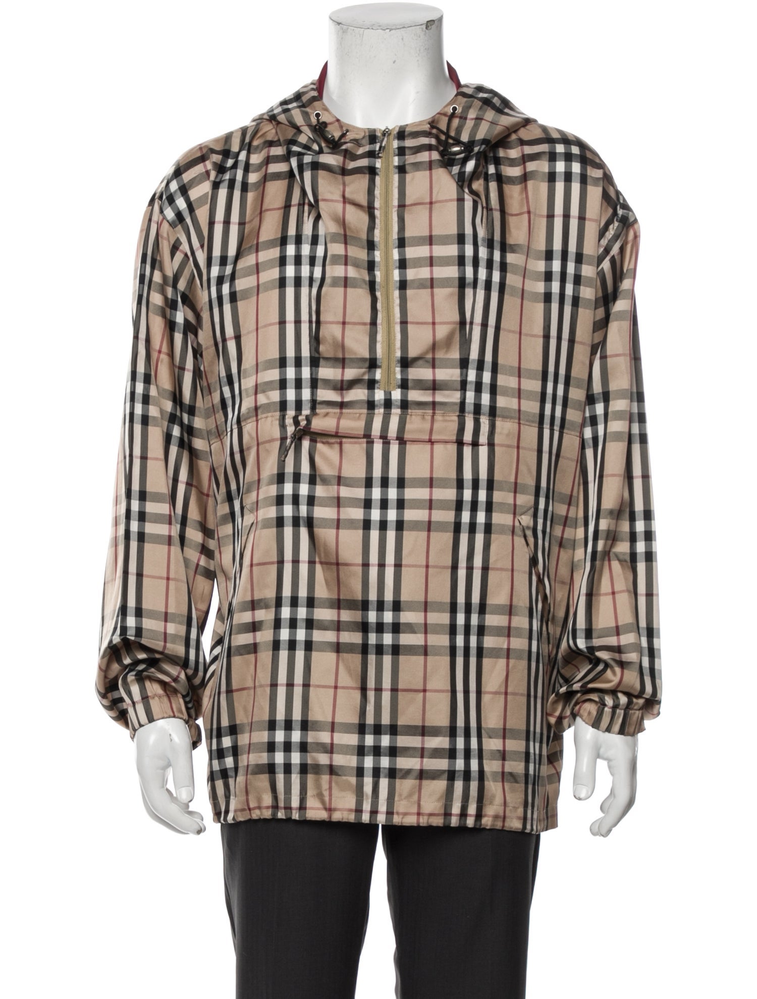 Burberry London Plaid Print Trucker Jacket - Neutrals Outerwear ...