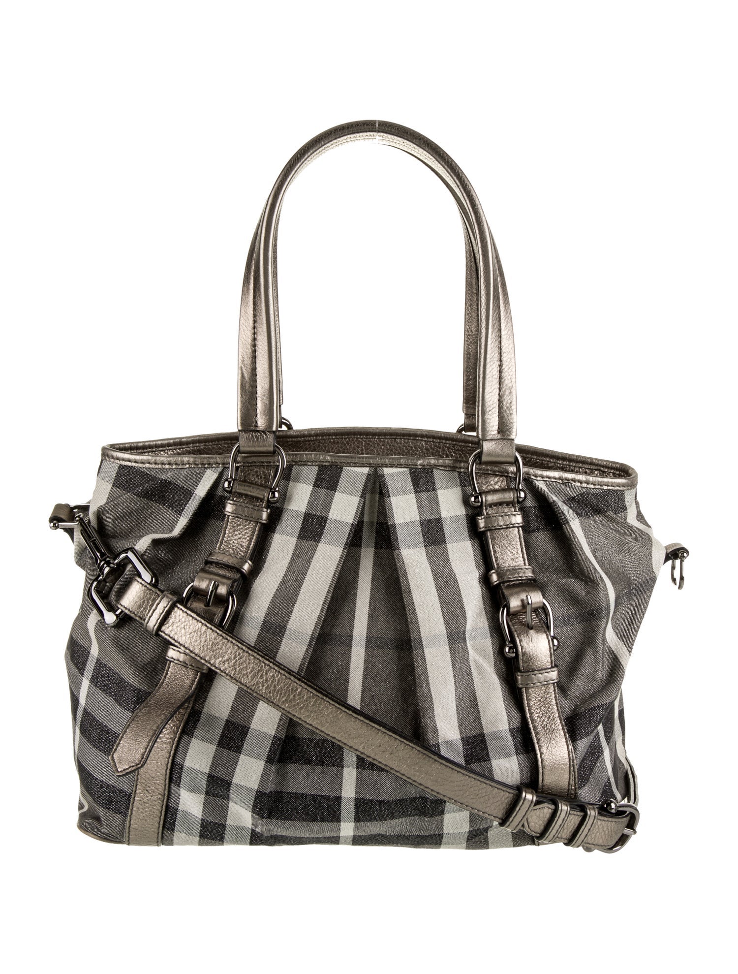 Burberry Haymarket Check london shimmer - Metallic Totes, Handbags ...