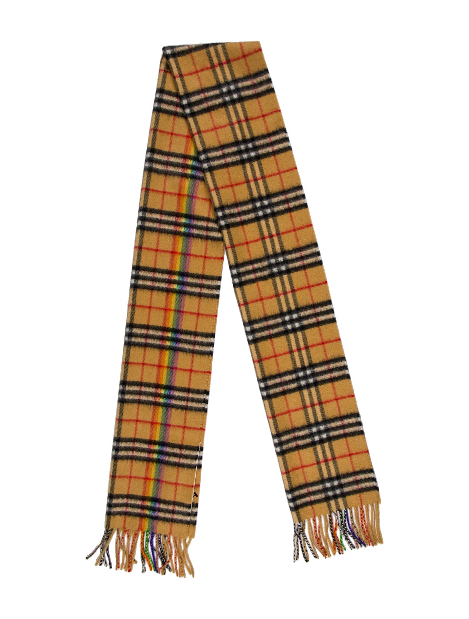 Burberry Cashmere House Check Pattern Scarf - Neutrals Scarves ...