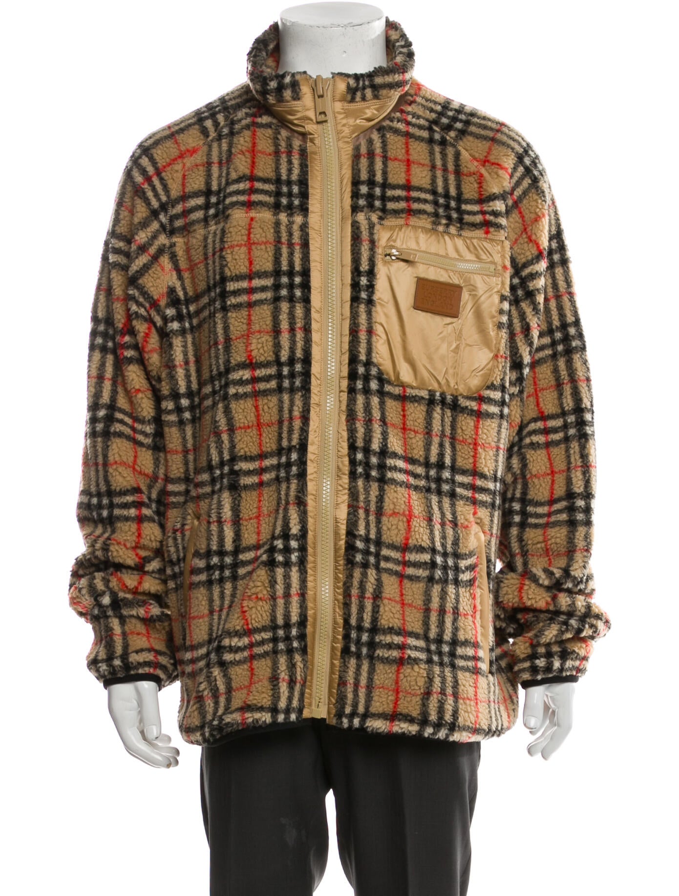 Burberry Plaid Print Puffer Coat w/ Tags - Neutrals Outerwear, Clothing ...