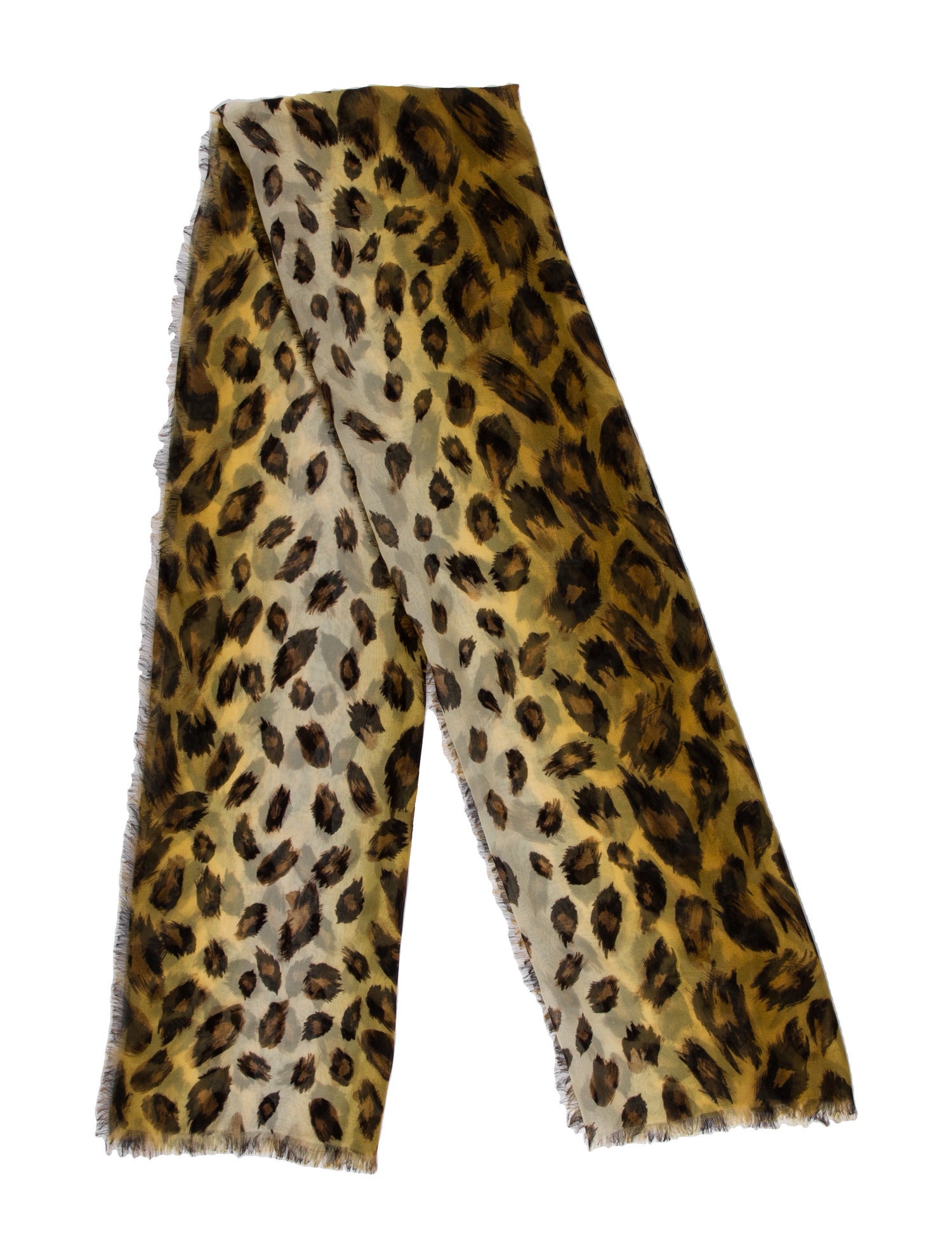 Burberry Prorsum Silk Animal Print Scarf - Neutrals Scarves and Shawls ...