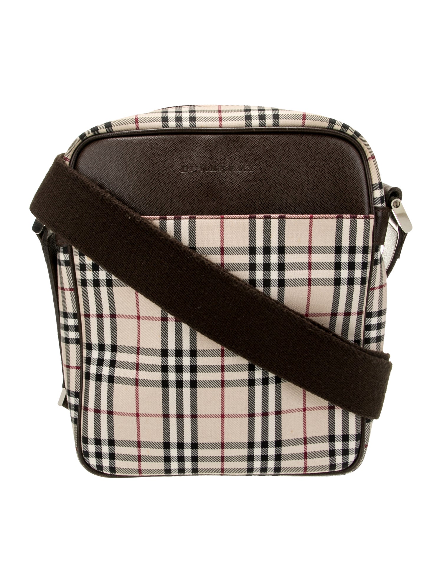 Burberry Canvas Messenger Bag - Neutrals Crossbody Bags, Handbags ...