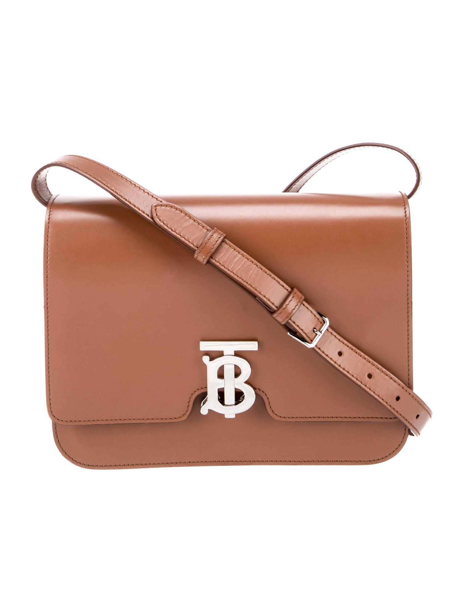 Burberry TB Monogram Crossbody Bag - Brown Crossbody Bags, Handbags ...