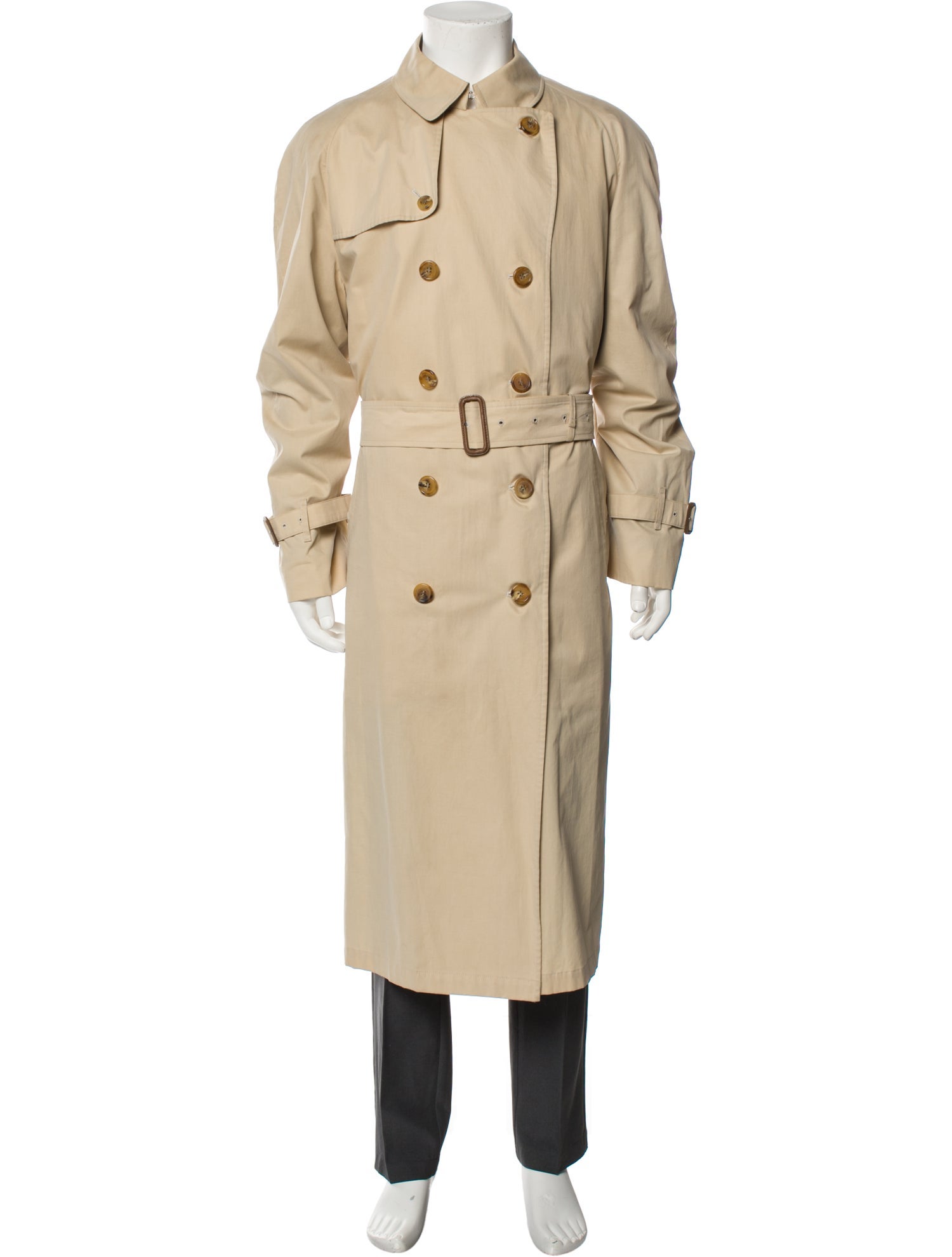 Burberry Nova Check Pattern Trench Coat - Neutrals Outerwear, Clothing ...