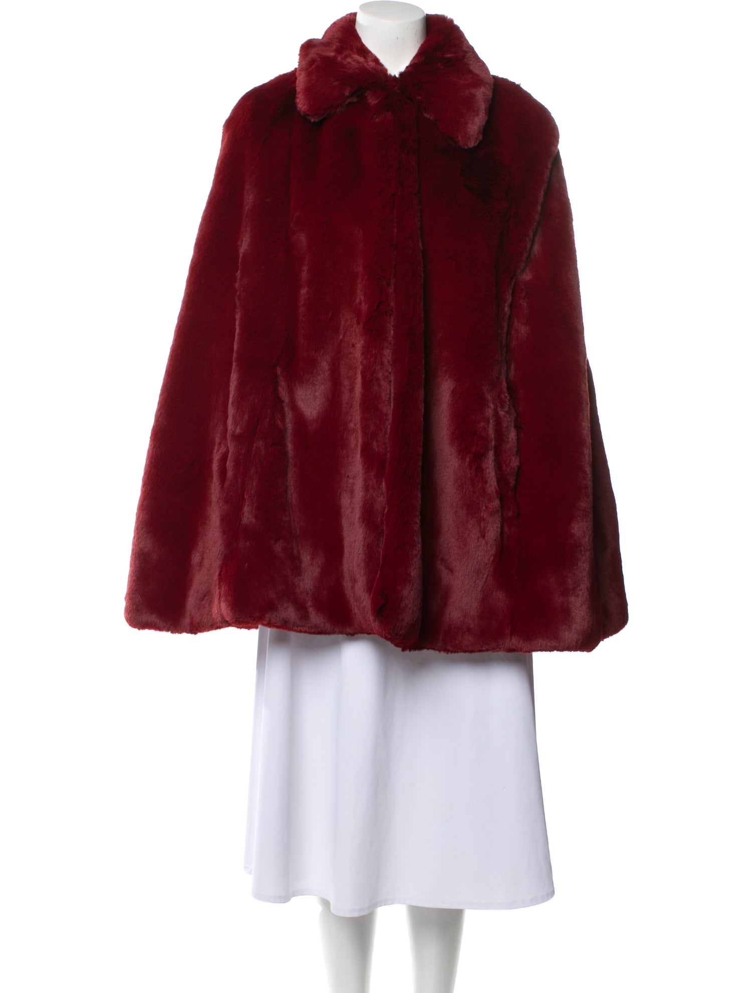 Burberry Faux Fur Jacket w/ Tags - Red Jackets, Clothing - BUR470906 ...