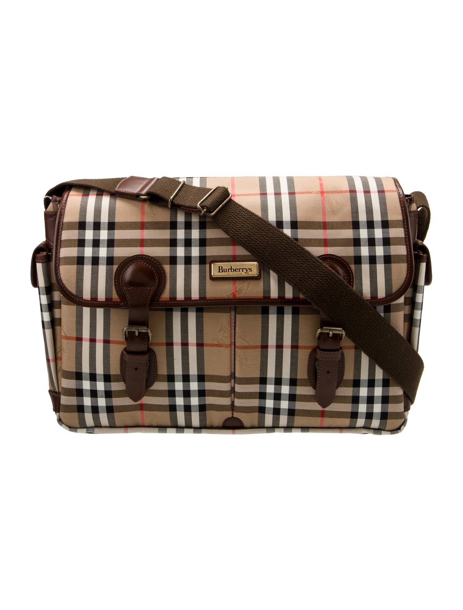 Burberry Horseferry Check Messenger Bag - Brown Crossbody Bags ...