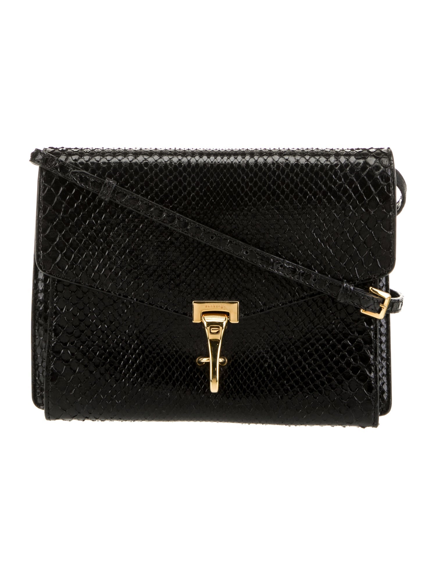 Burberry Snakeskin Crossbody Bag - Black Crossbody Bags, Handbags ...