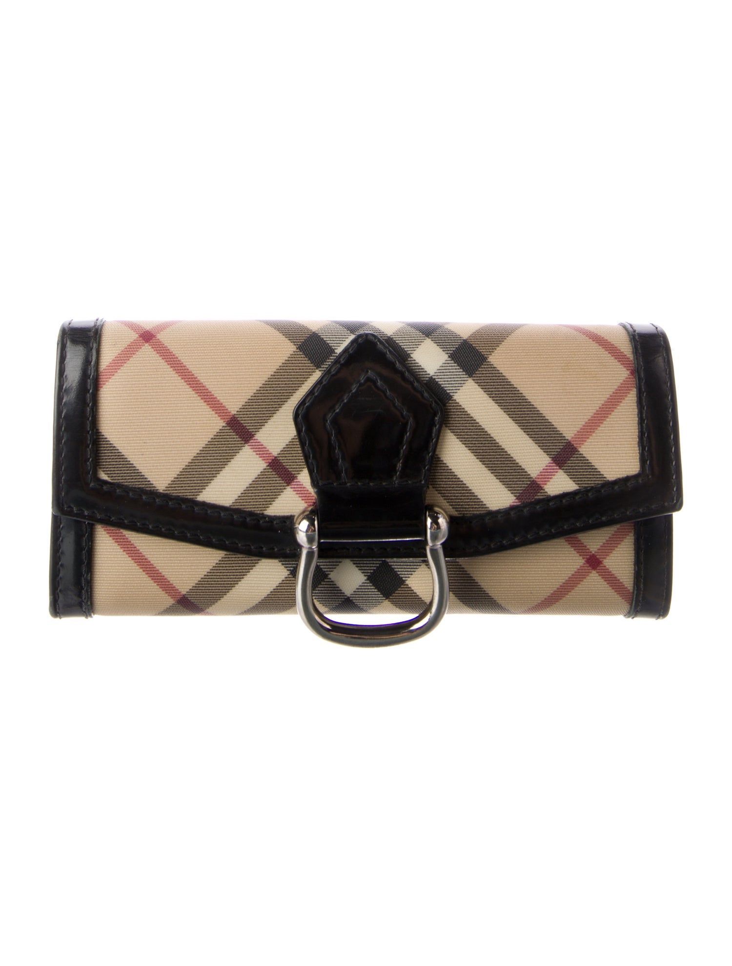 Burberry Nova Check Pattern Continental Wallet - Neutrals Wallets ...