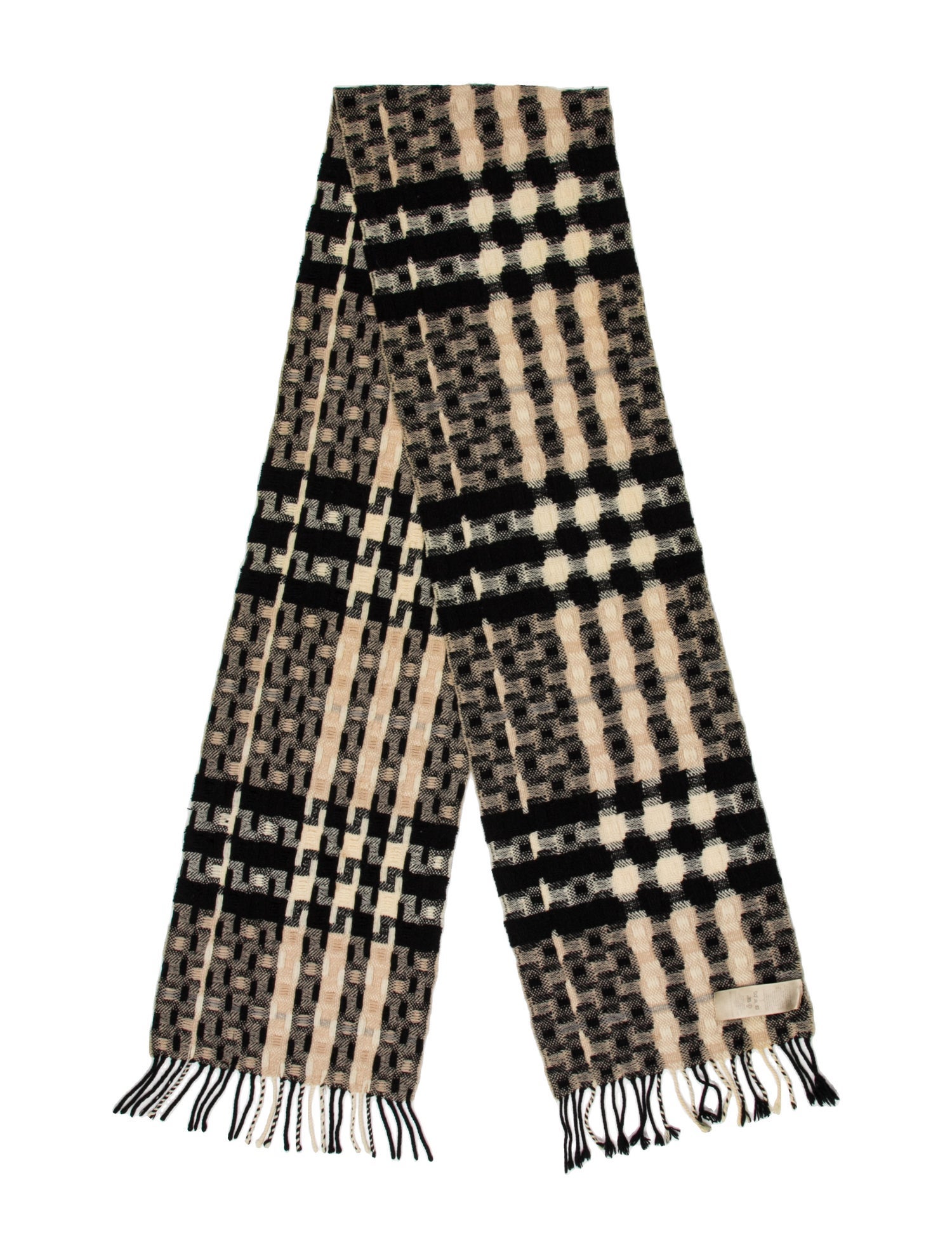 Burberry Cashmere House Check Pattern Scarf - Neutrals Scarves and ...