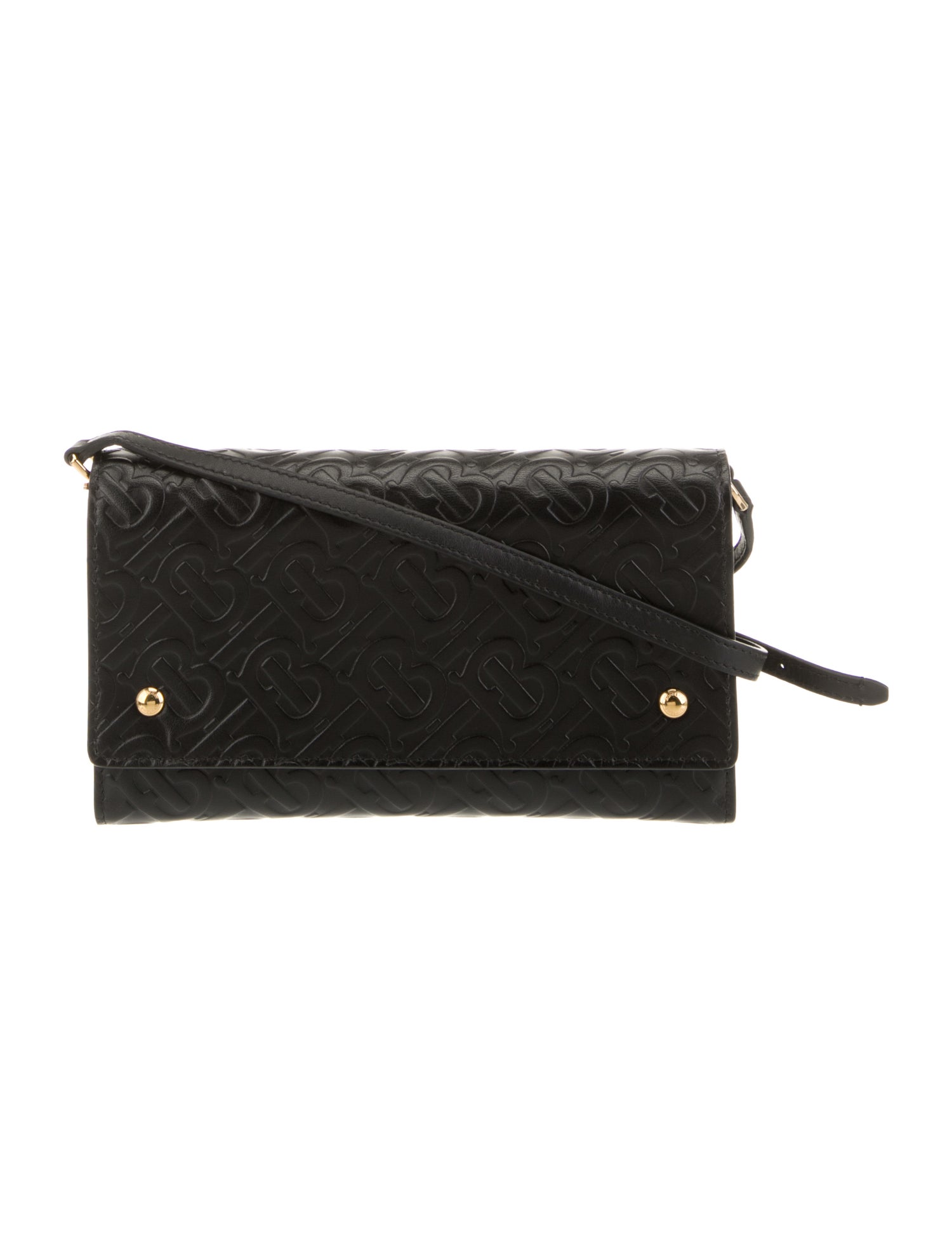 Burberry TB Monogram Crossbody Bag - Black Crossbody Bags, Handbags ...