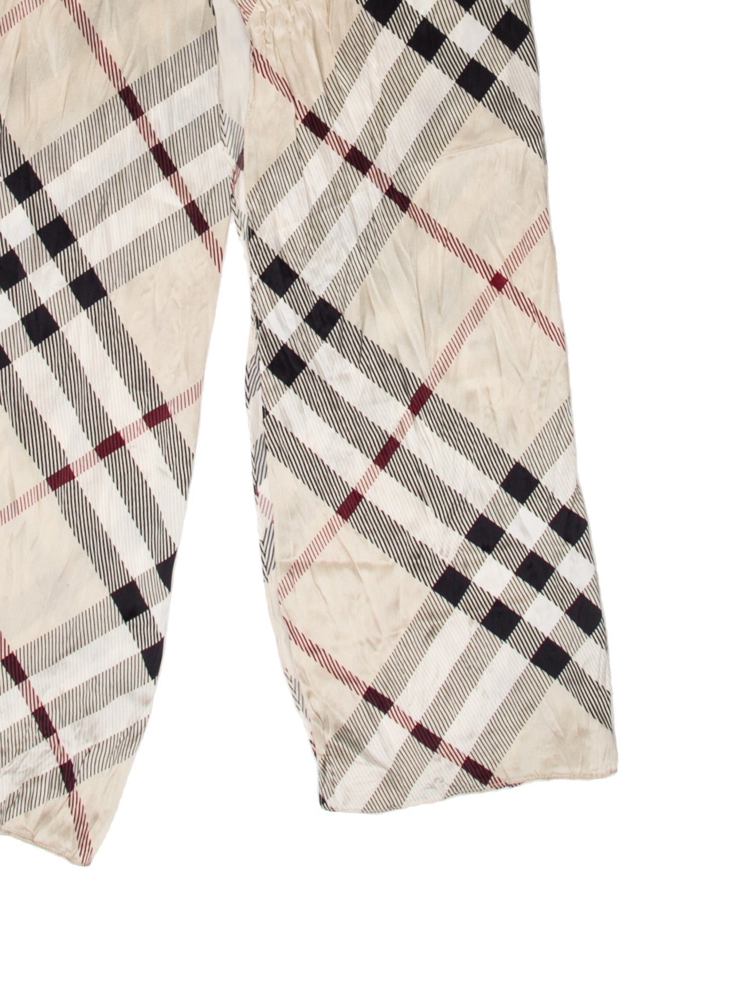 Burberry Silk House Check Pattern Scarf - Neutrals Scarves and Shawls ...