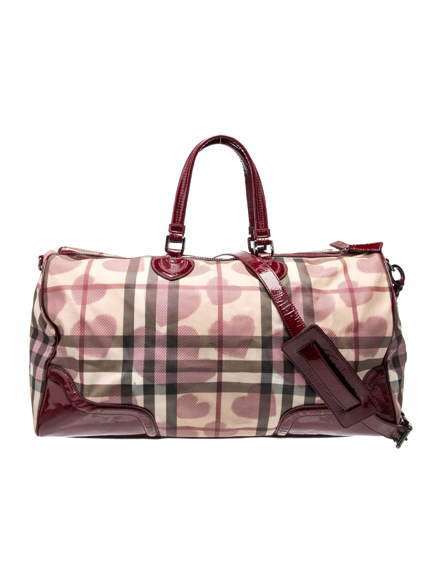 Burberry Heart Check Weekender Bag - Neutrals Totes, Handbags ...