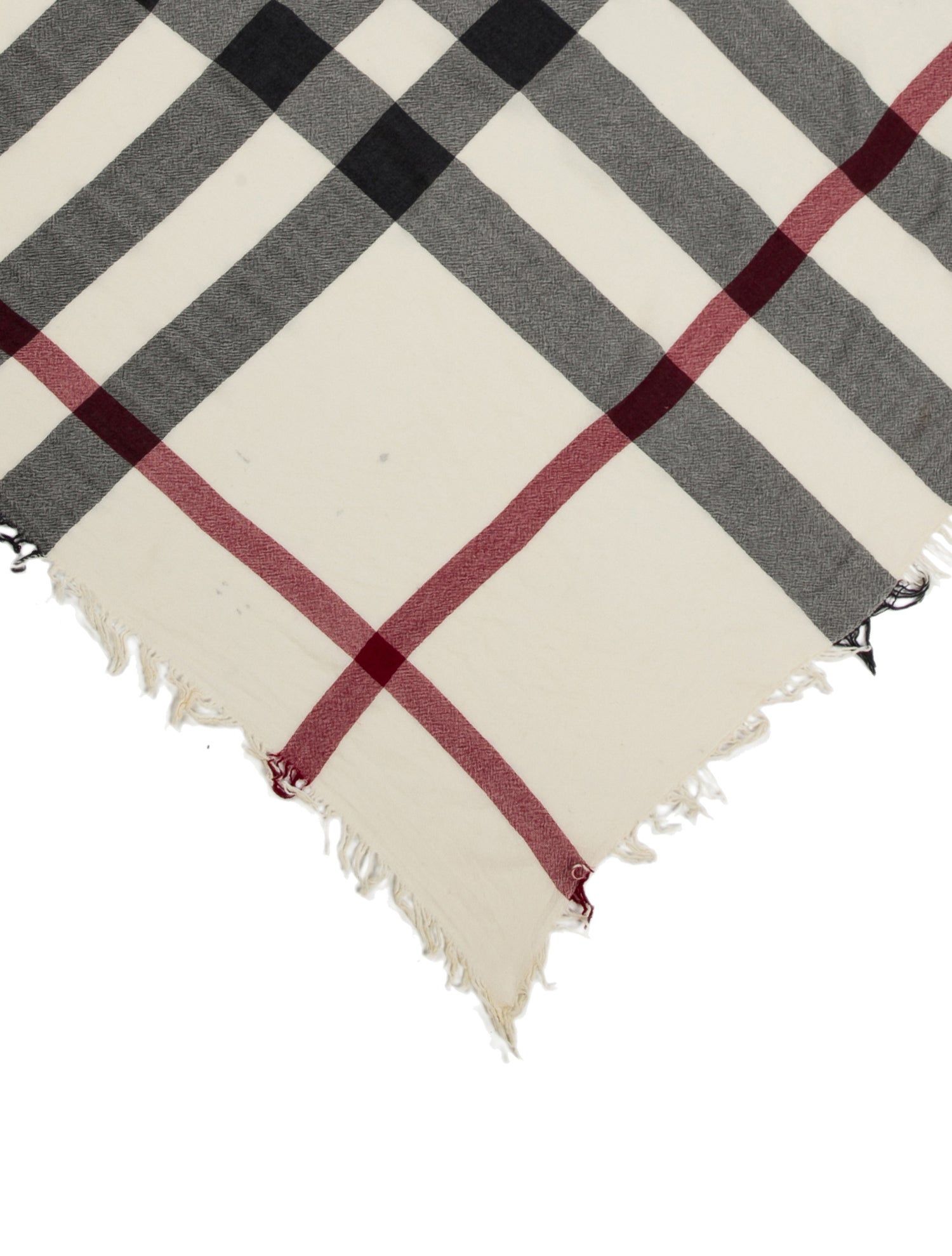 Burberry Plaid Print Scarf - Neutrals Scarves and Shawls, Accessories ...