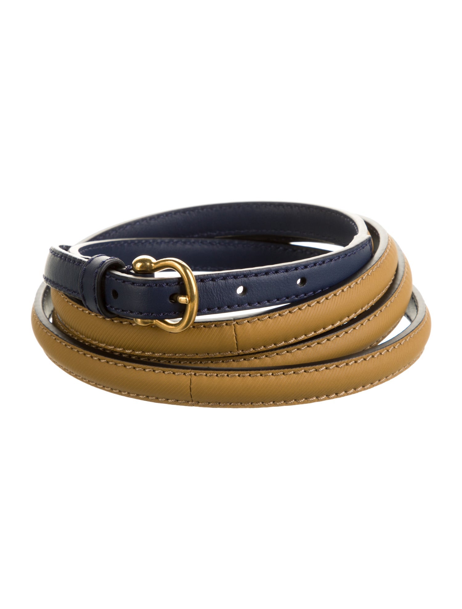 Burberry Calf Leather Belt w/ Tags - Blue Belts, Accessories ...