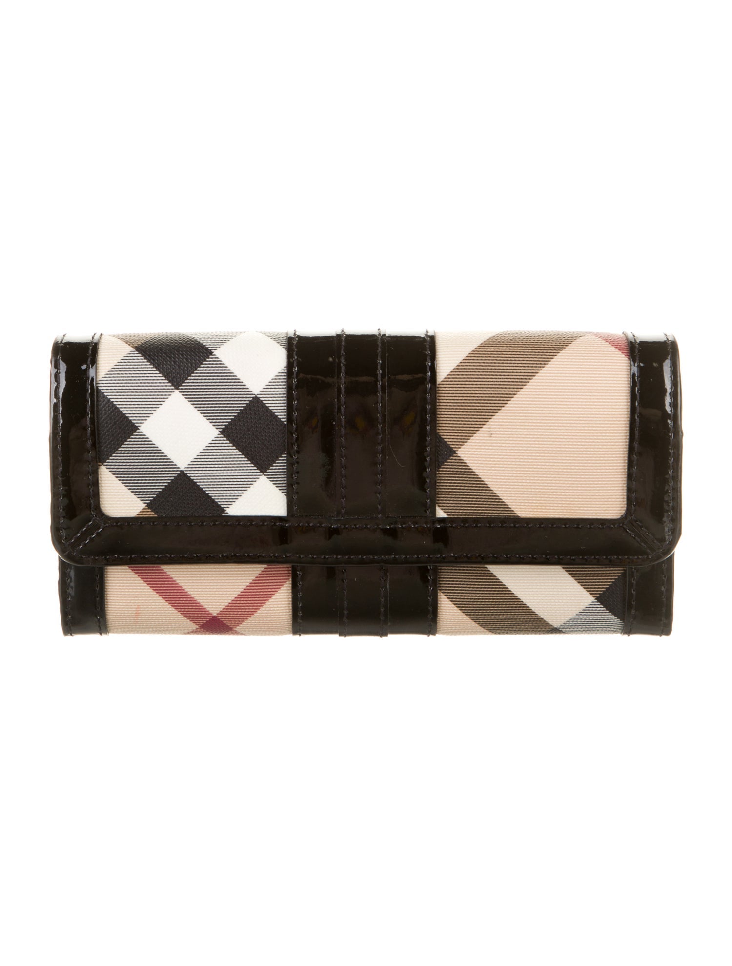 Burberry Nova Check Pattern Continental Wallet - Neutrals Wallets ...