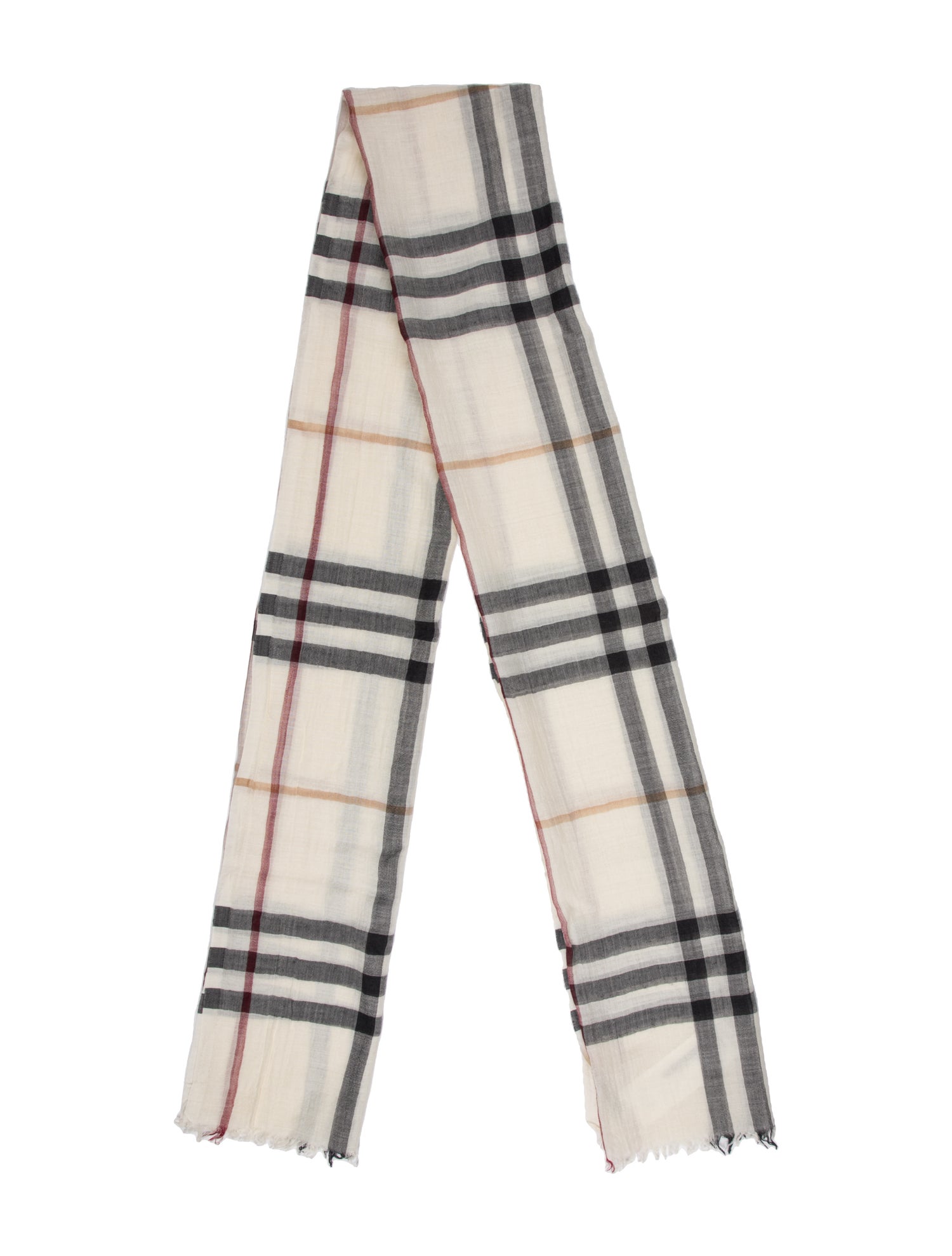 Burberry House Check Pattern Scarf - Neutrals Scarves and Shawls ...